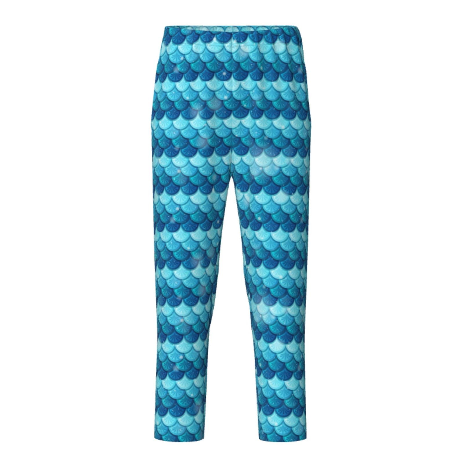 Zeuib Pearlescent Scales Print Pajama Pants for Girls Boys,PJ Bottoms ...
