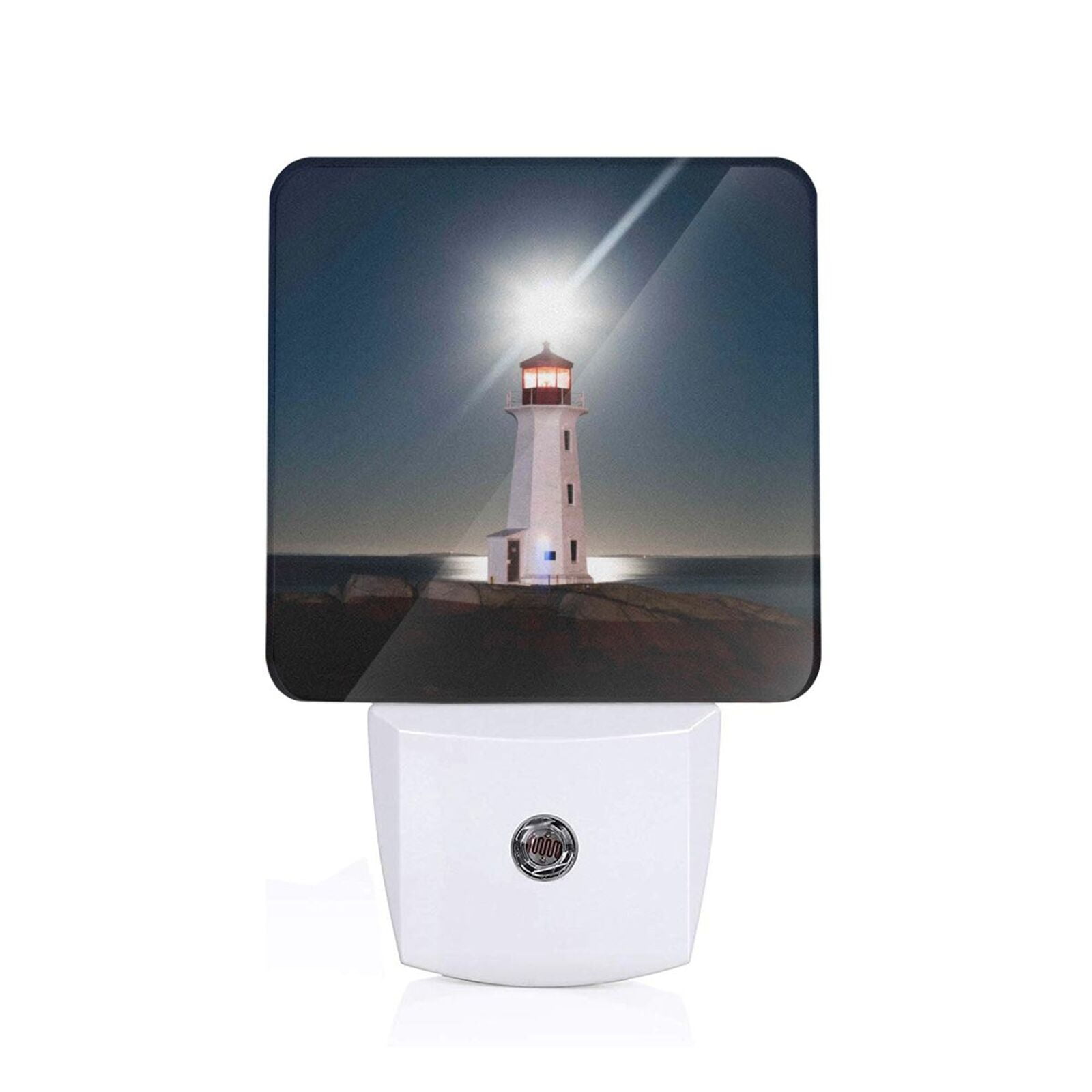 Zeuib Peggy's Cove Lighthouse LED Night Light,Plug in Night Light with ...