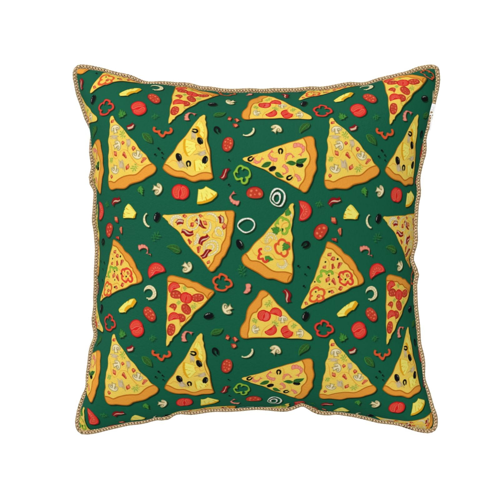 Zeuib Pizza Print Decorative Throw Pillow Covers,Cushion Covers Cases ...