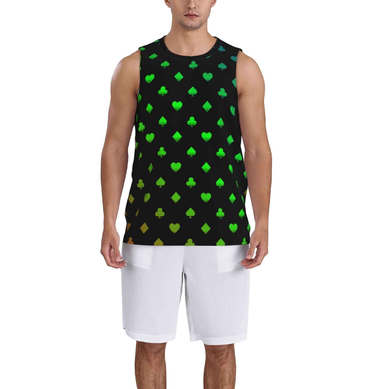 Zeuib Poker Shapes Jersey Shirt for Men,Mesh Athletic Practice Sports ...