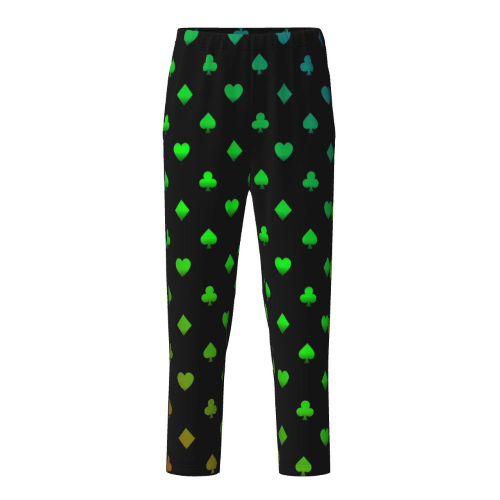 Zeuib Poker Shapes Print Pajama Pants for Girls Boys,PJ Bottoms for ...