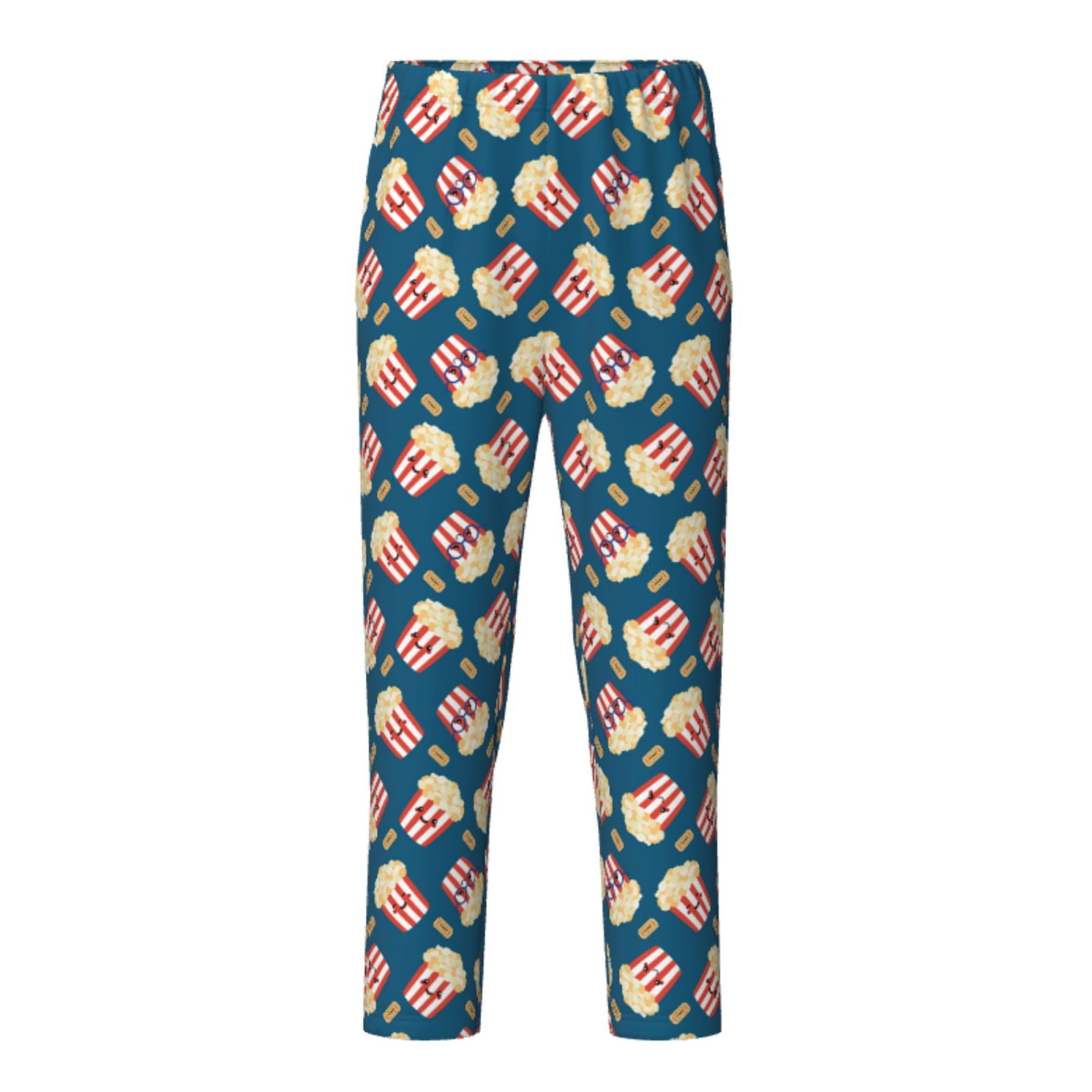 Zeuib Popcorn With Glasses Print Pajama Pants for Girls Boys,PJ Bottoms ...