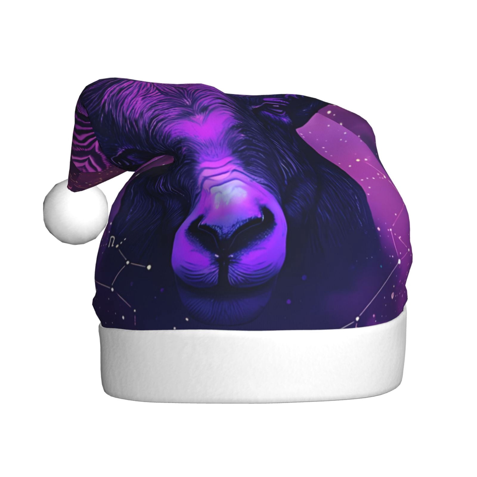 Zeuib Purple Starry Sky Antelope Christmas Stocking Classic Large ...