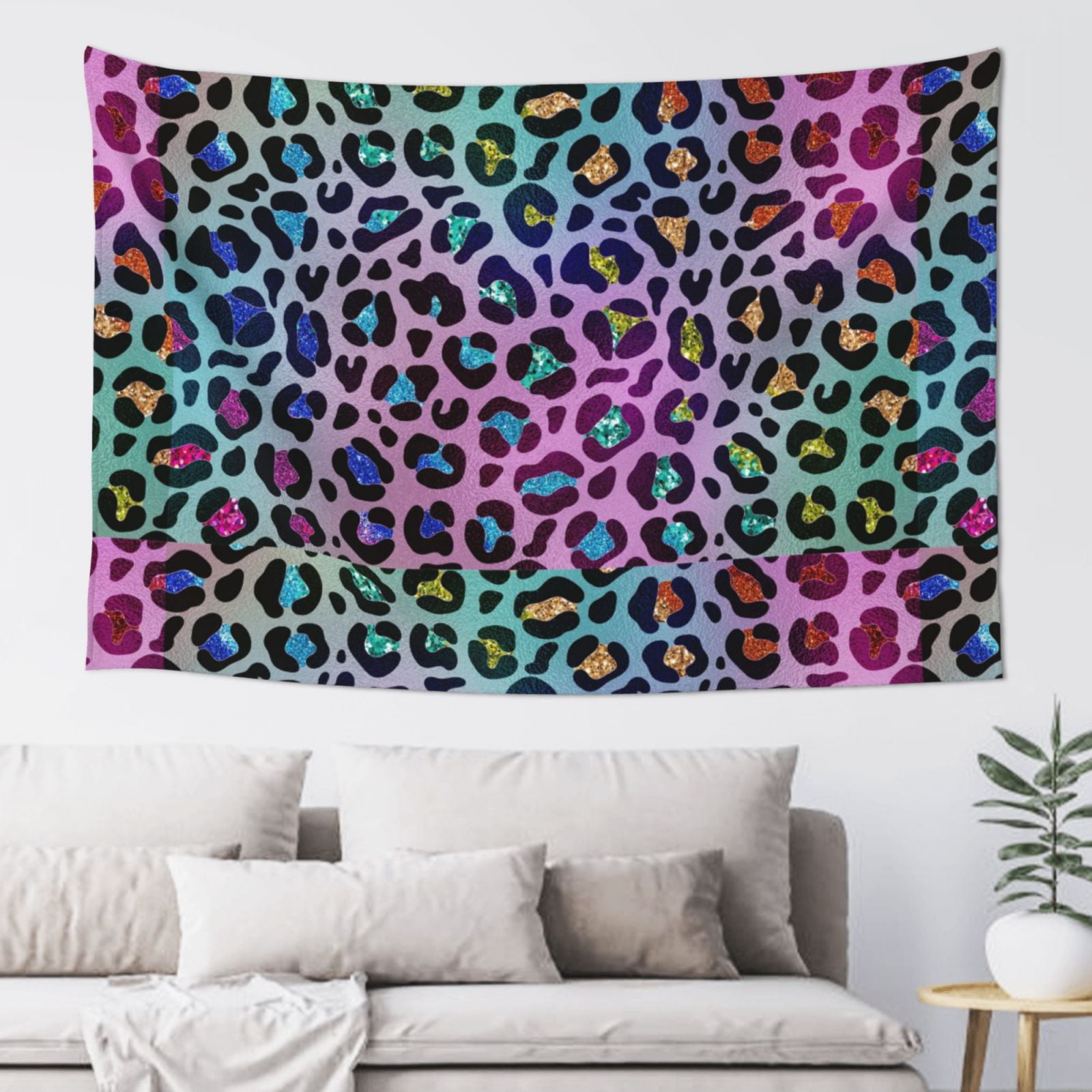 Zeuib Rainbow Animal Skin Print 60x40in Tapestry Wall Hanging,Easy ...