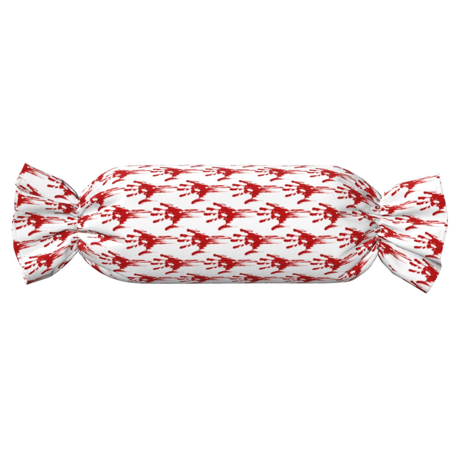 Zeuib Red Bloody Scary Hands Print Candy Cylindrical Pillow,Neck Hand ...