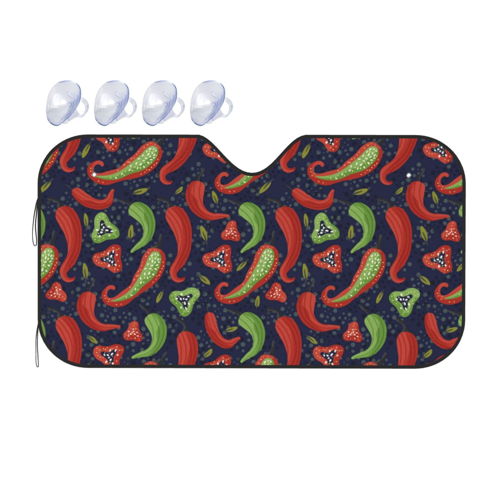 Zeuib Red Chili Premium Car Sunshade: Superior Sun Protection and Heat ...