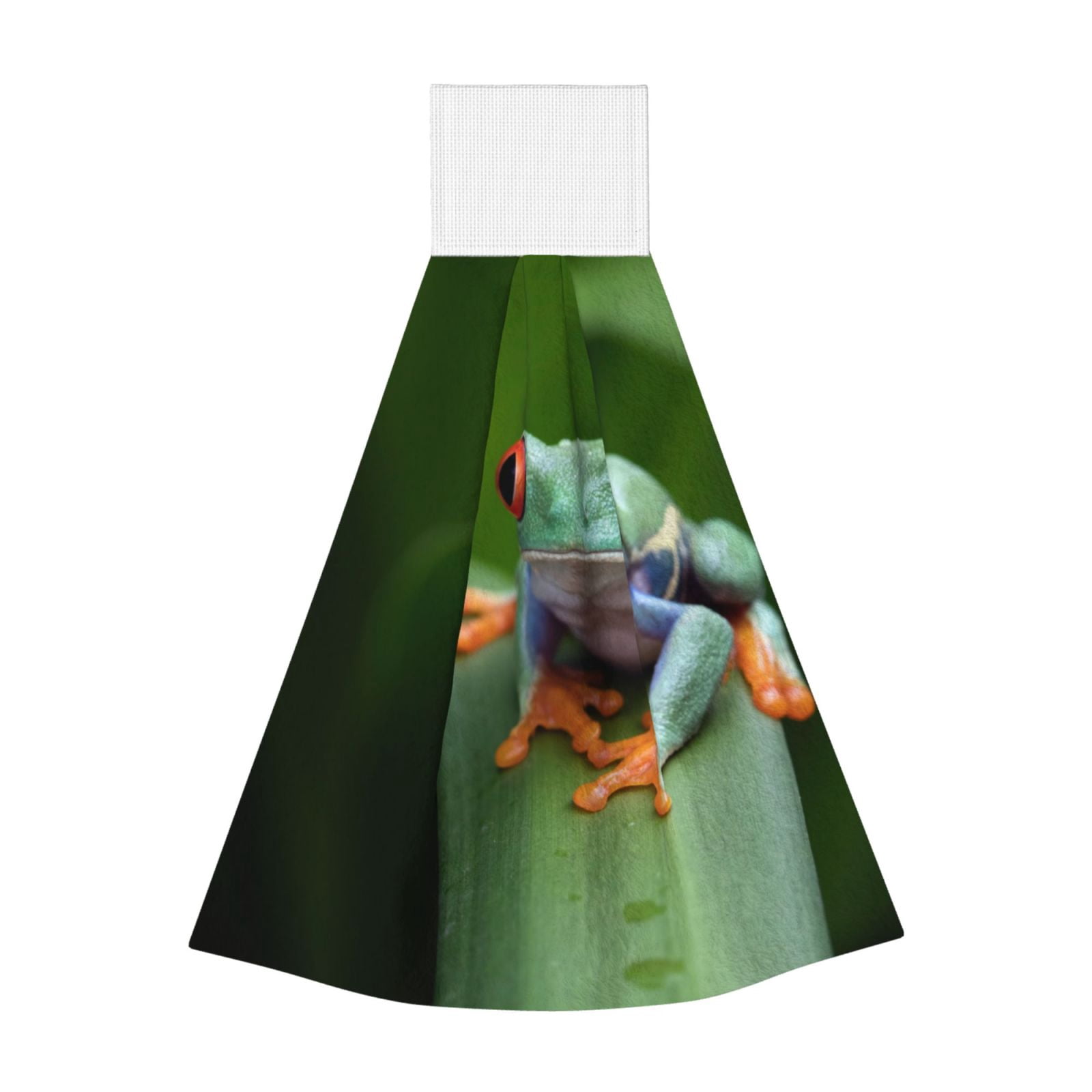 Zeuib Red-Eyed Tree Frog Print Coral Velvet Hand Wipes,Hanging Hand ...