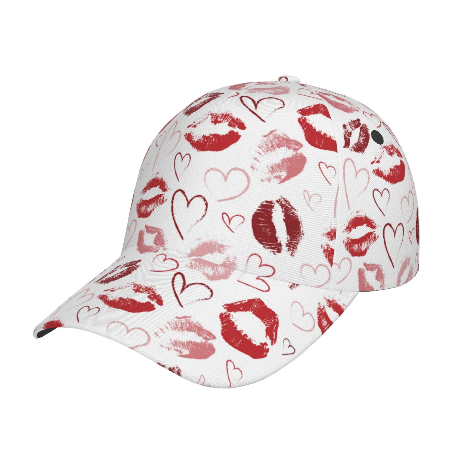Zeuib Red Lips Baseball Cap Adjustable Size for Running Workouts and ...