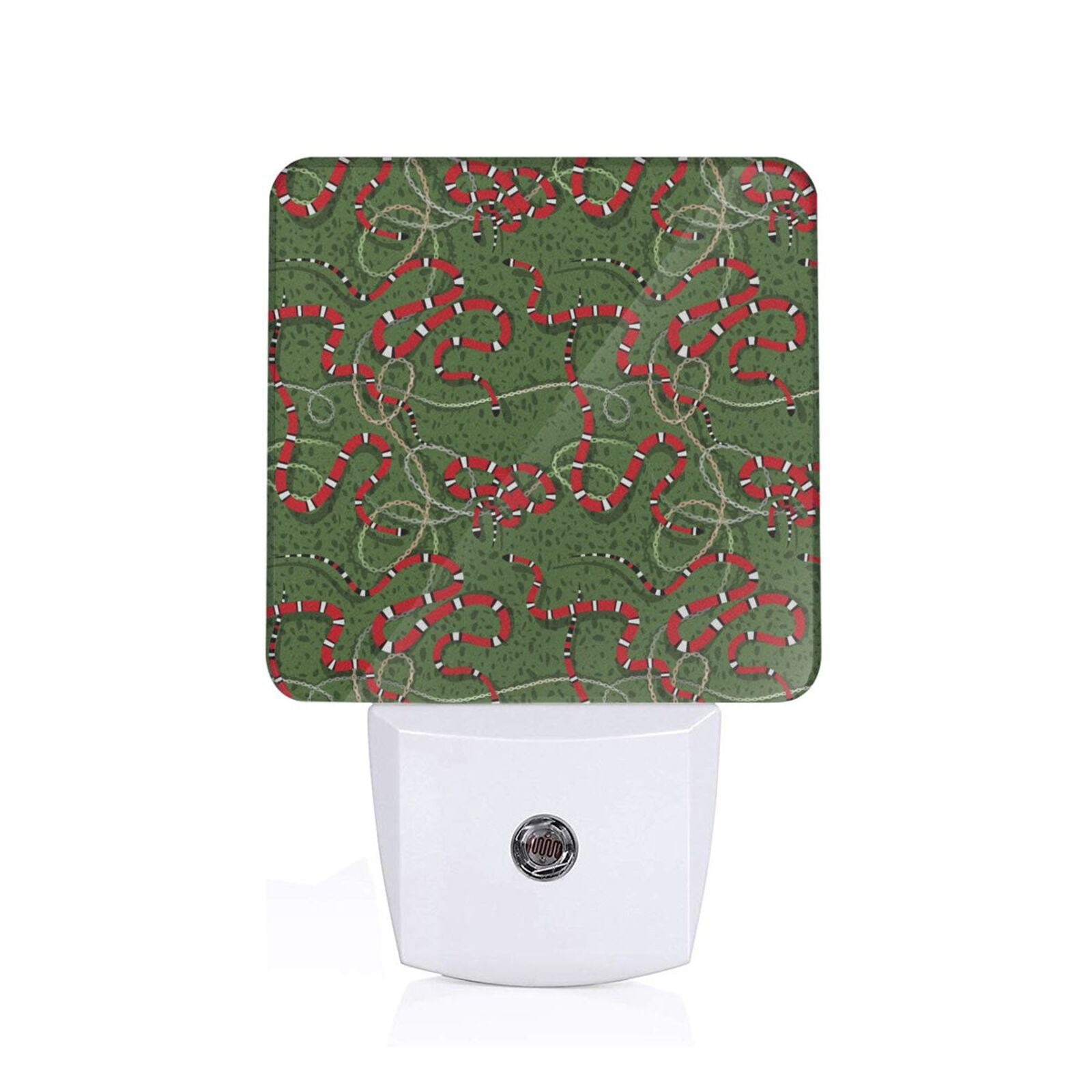 Zeuib Red Snake LED Night Light,Plug in Night Light with Dusk to Dawn ...