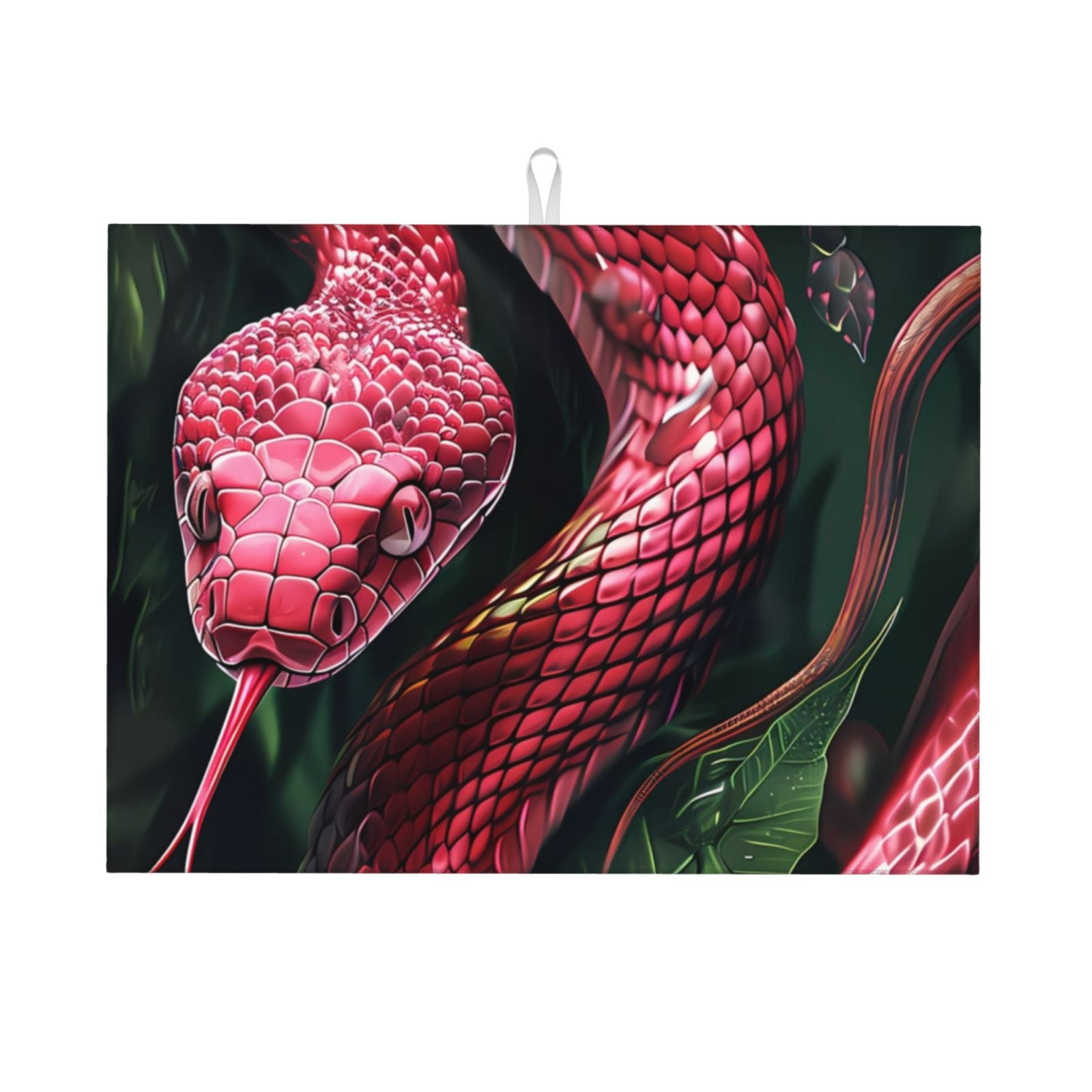 Zeuib Red Viper Jungle Intensity Dish Drainer Kitchen Counter, Kitchen ...