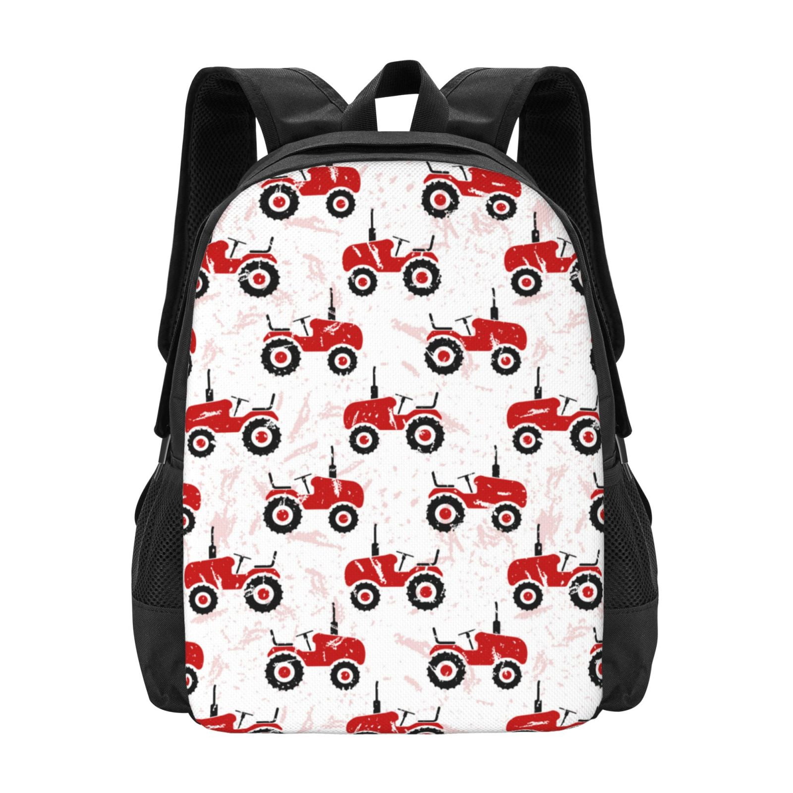 Zeuib Red Wheeled Tractors Stylish and Lightweight Backpack: Perfect ...