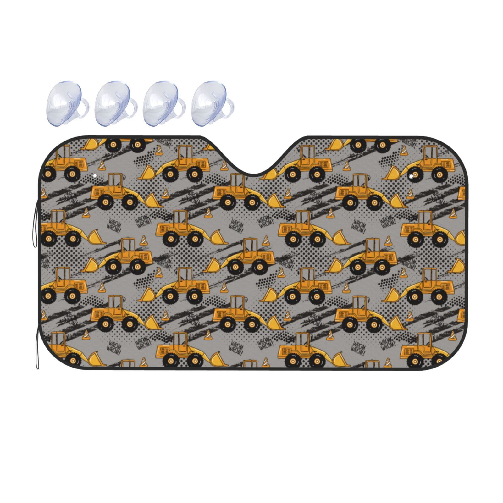 Zeuib Retro Excavator Premium Car Sunshade: Superior Sun Protection and ...