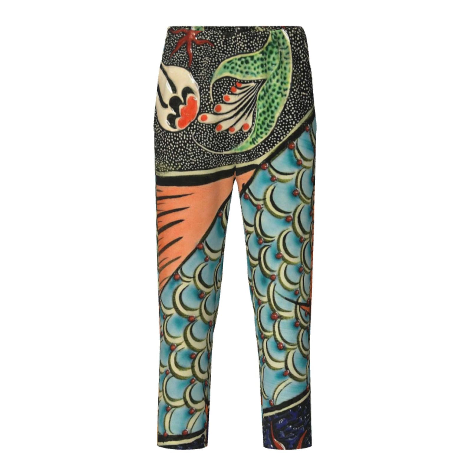 Zeuib Rich Fish Print Pajama Pants for Girls Boys,PJ Bottoms for Kids ...