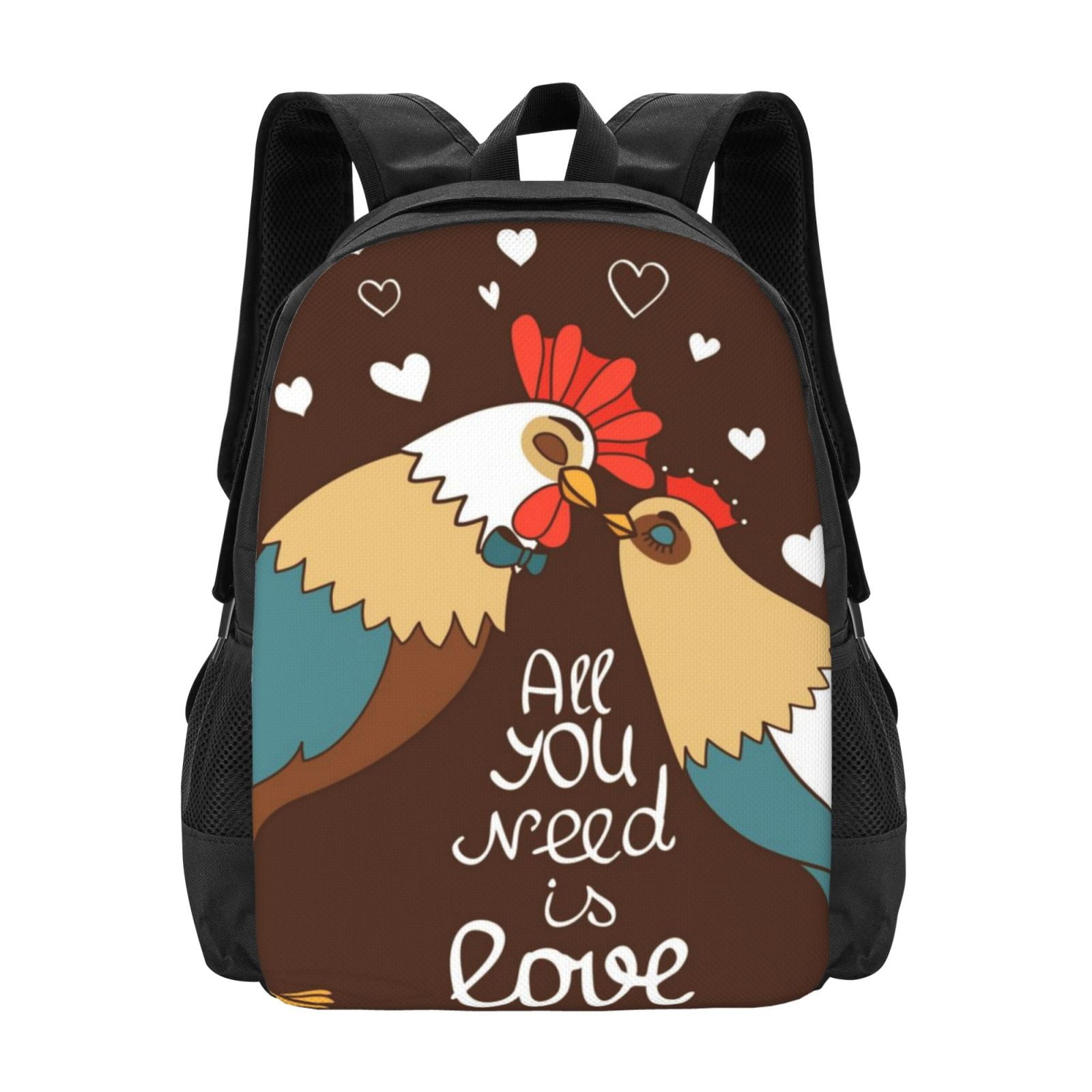 Zeuib Rooster And Chicken Stylish and Lightweight Backpack: Perfect for ...