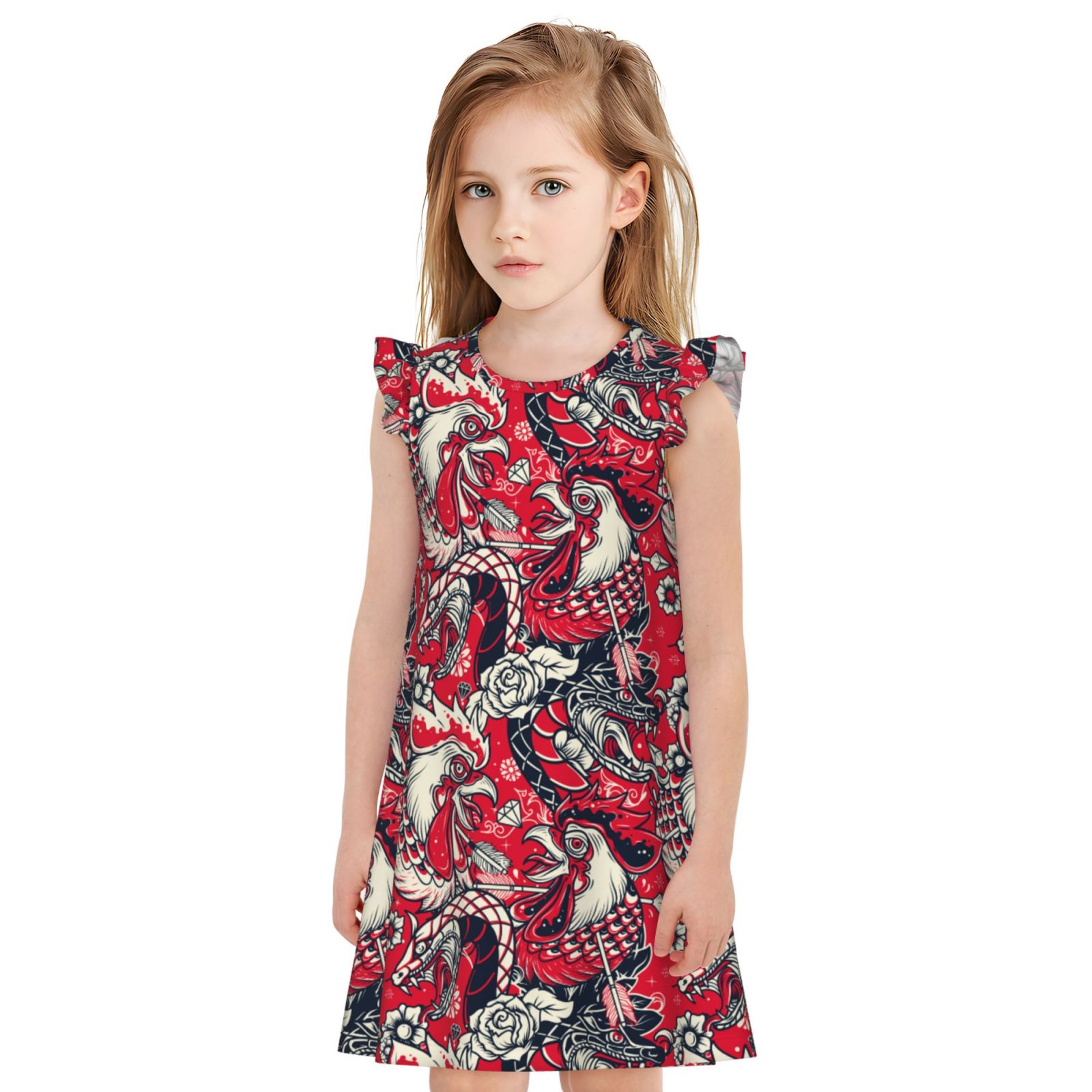 Zeuib Rooster Head Charming and Comfortable Short Sleeve Nightwear ...