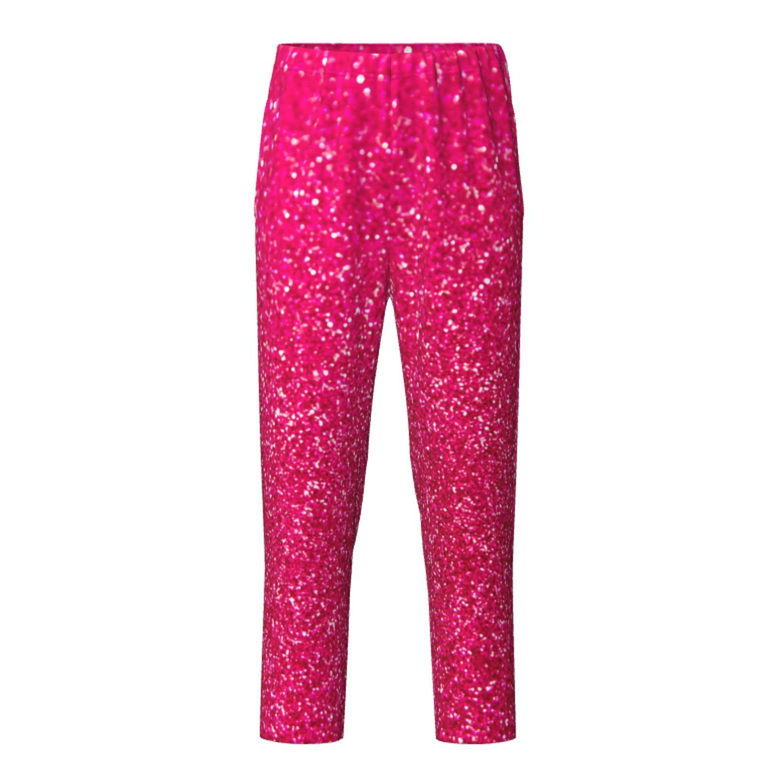 Zeuib Rose Red Glitter Print Pajama Pants for Girls Boys,PJ Bottoms for ...