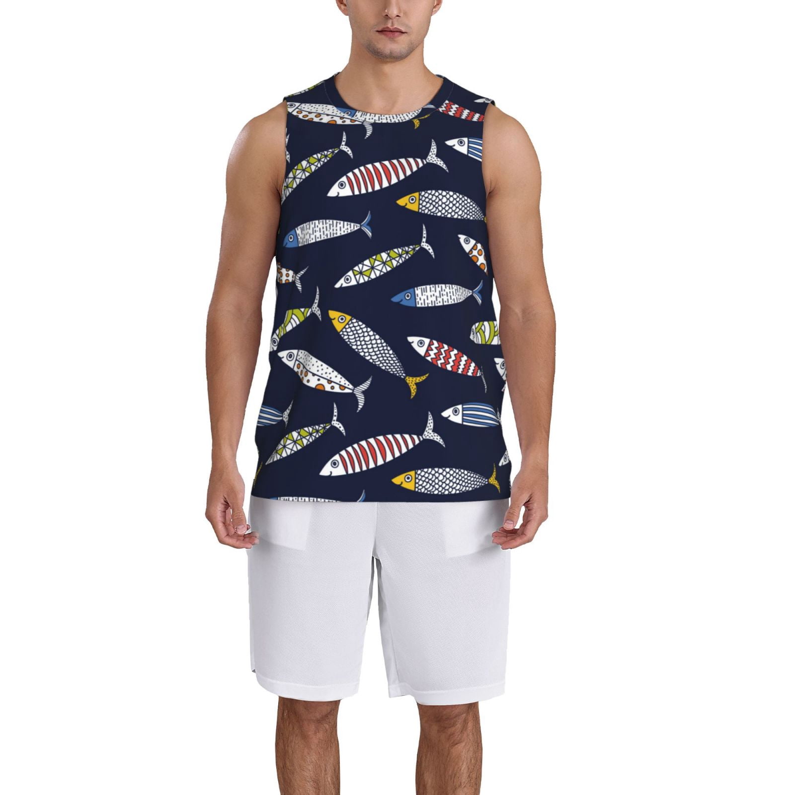 Zeuib Sardine Jersey Shirt for Men,Mesh Athletic Practice Sports Shirts ...