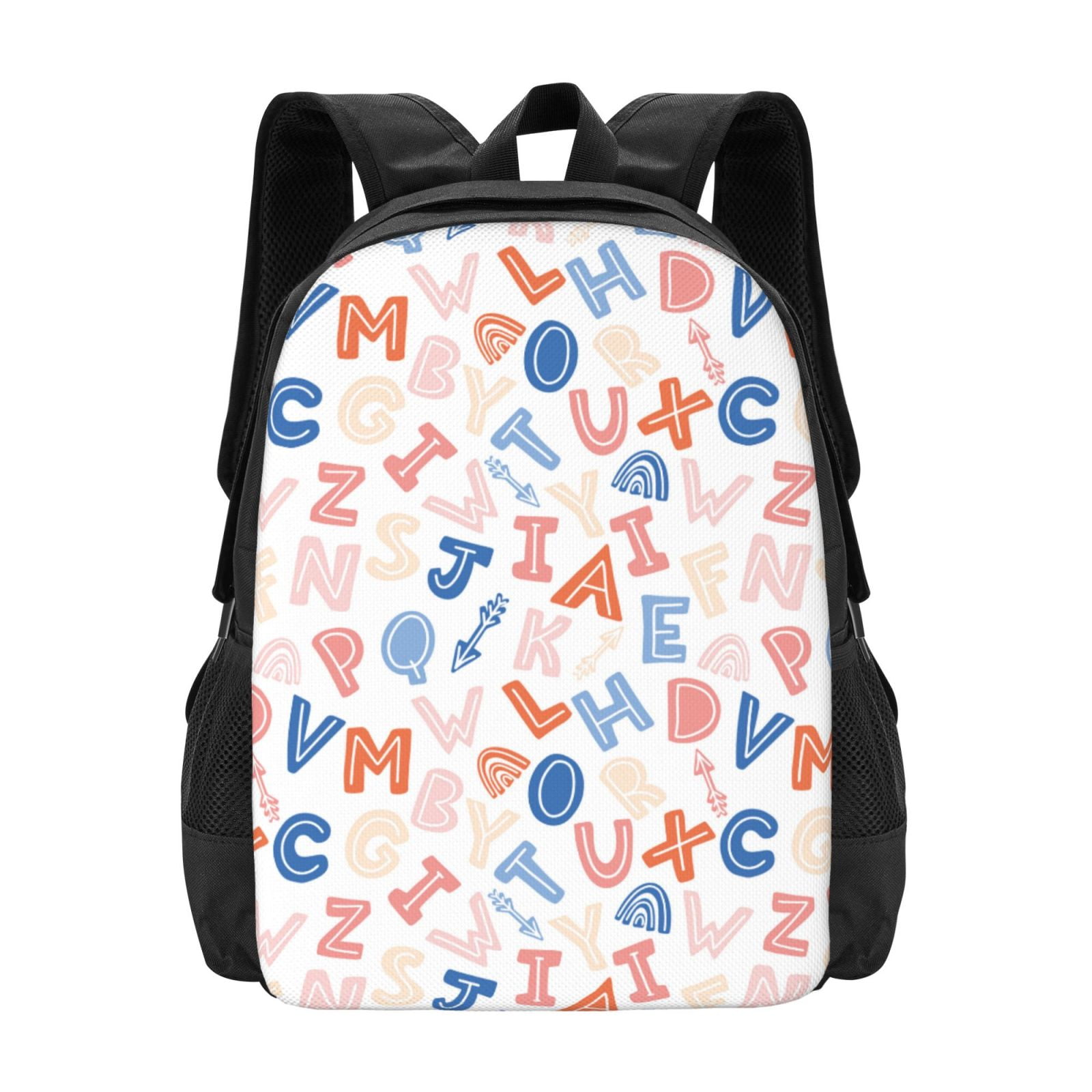 Zeuib Scandinavian Alphabet Stylish and Lightweight Backpack: Perfect ...