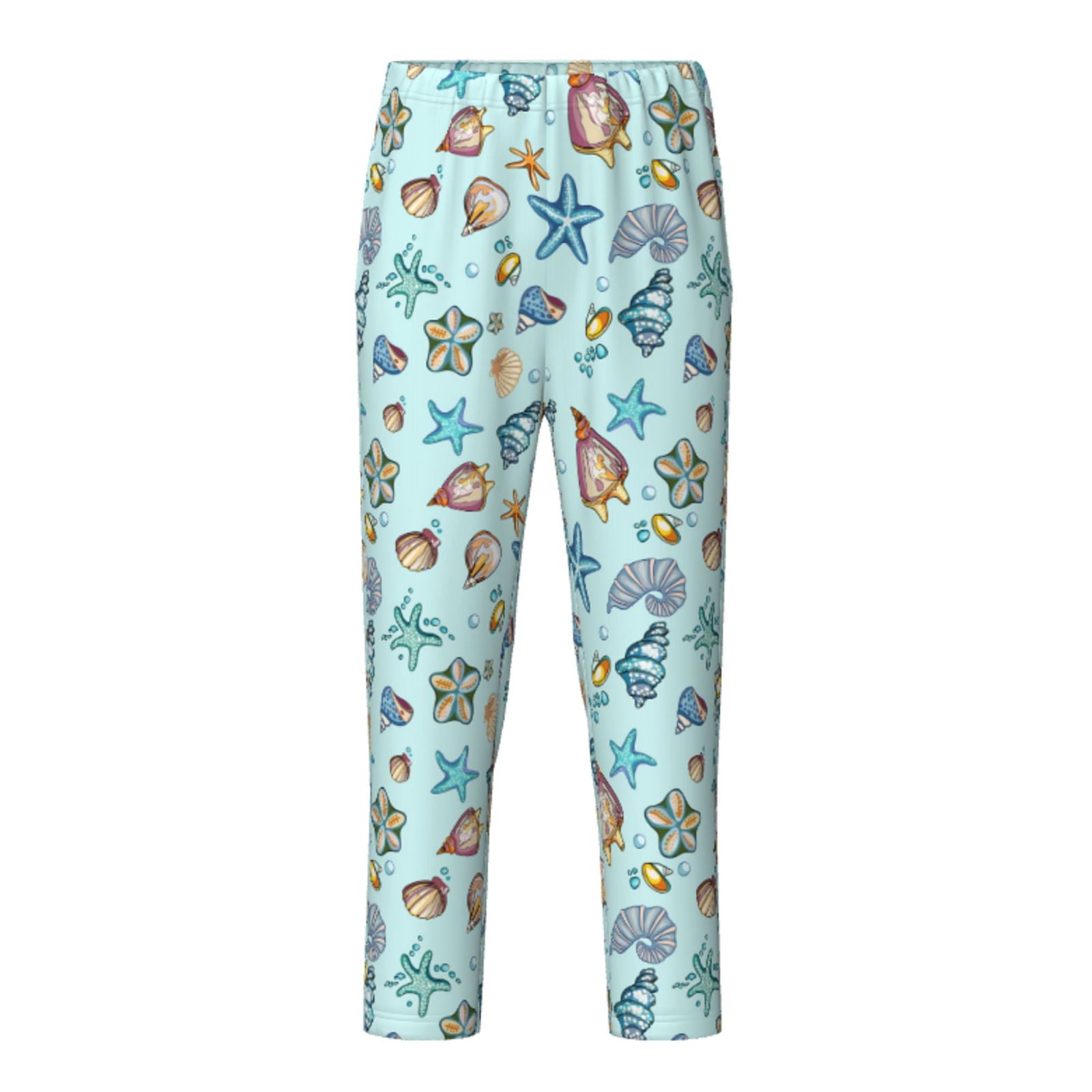 Zeuib Sea Shells 2 Print Pajama Pants for Girls Boys,PJ Bottoms for ...