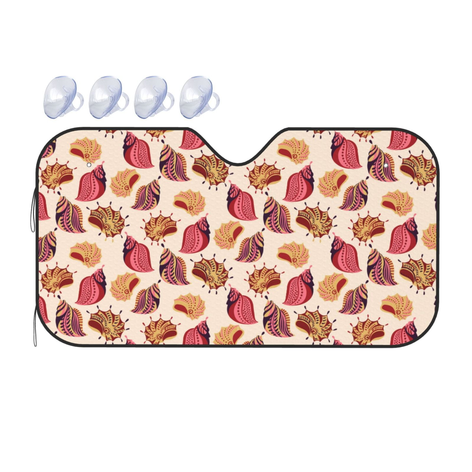 Zeuib Sea Shells Premium Car Sunshade: Superior Sun Protection and Heat ...