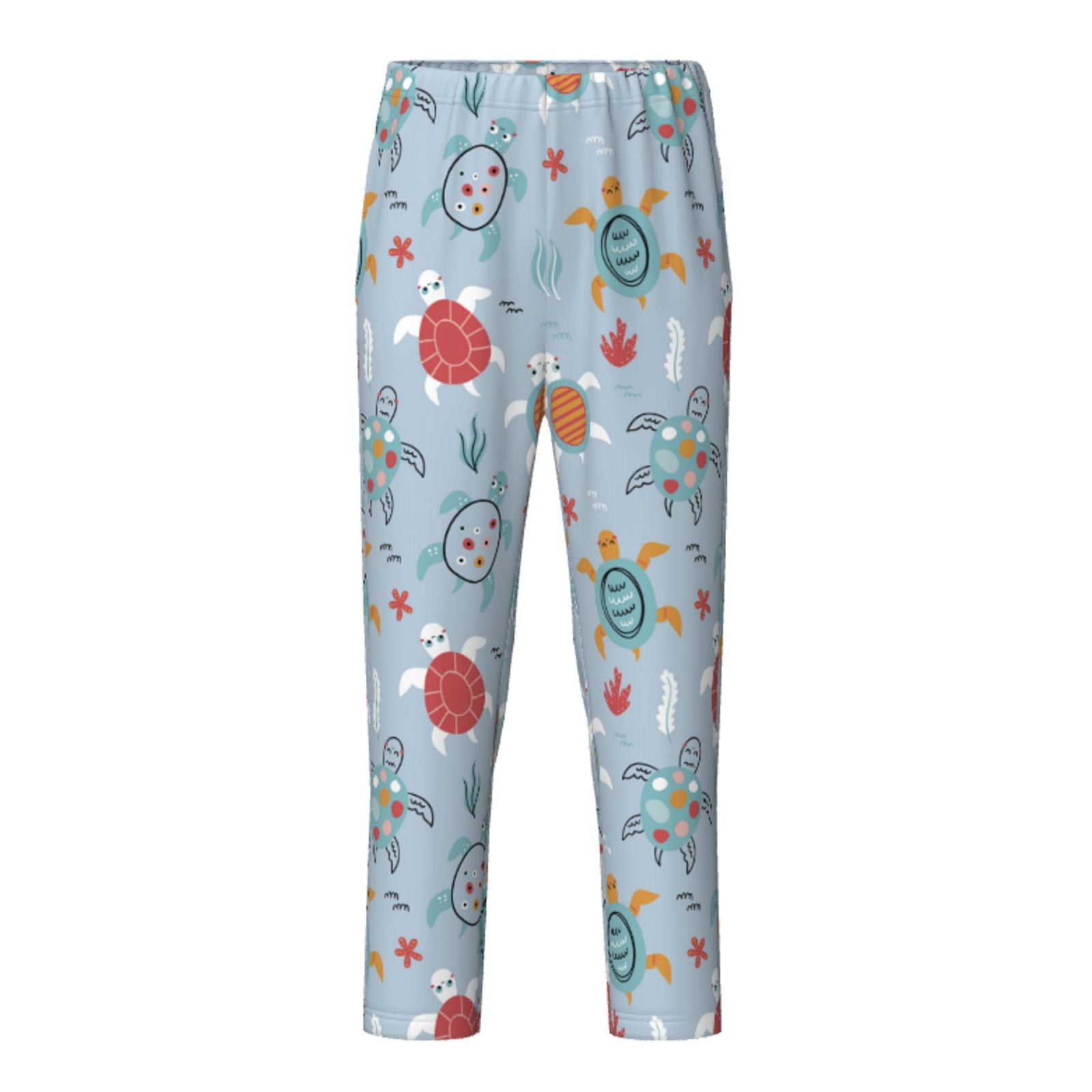 Zeuib Sea Turtle Print Pajama Pants for Girls Boys,PJ Bottoms for Kids ...