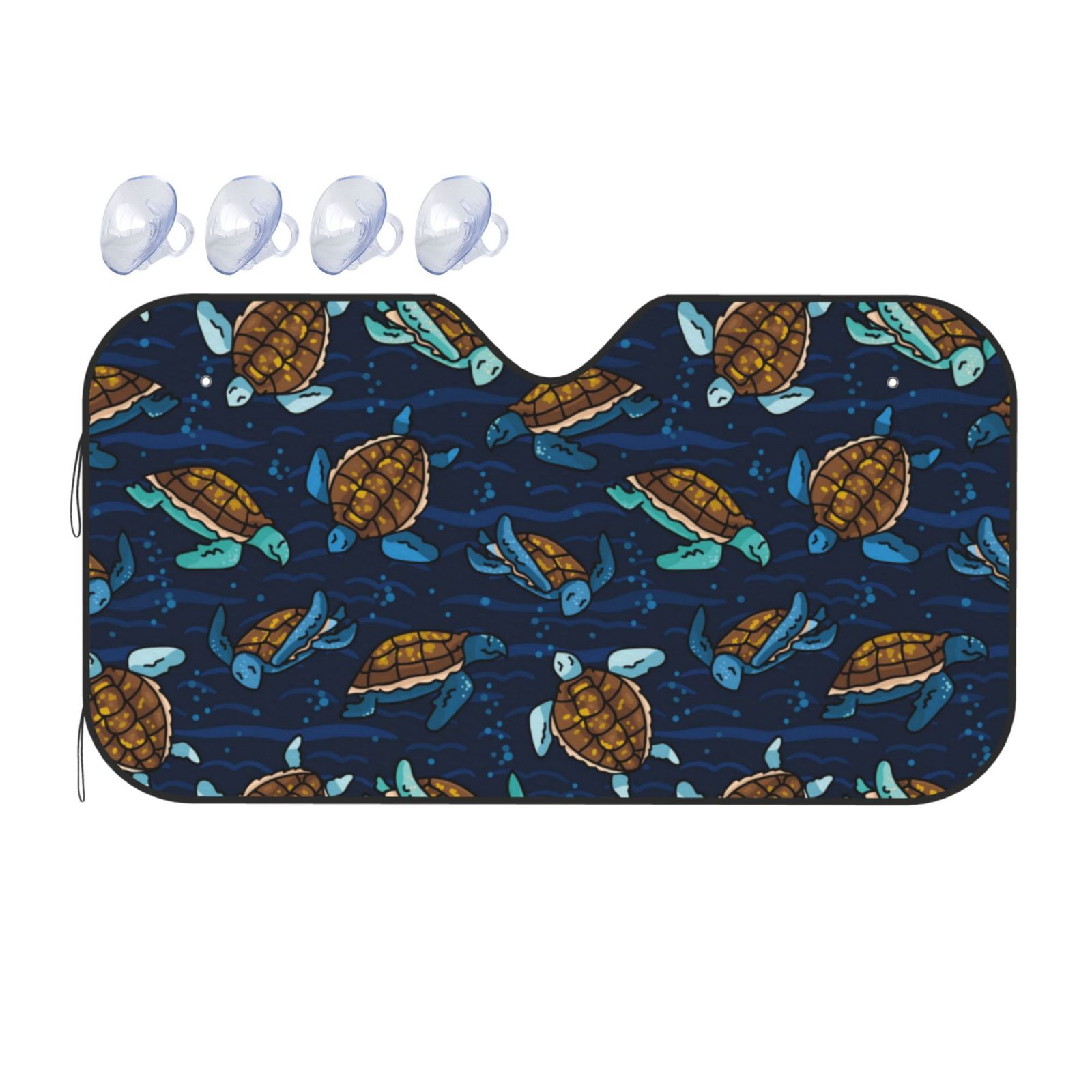 Zeuib Sea Turtles Swimming Premium Car Sunshade: Superior Sun ...