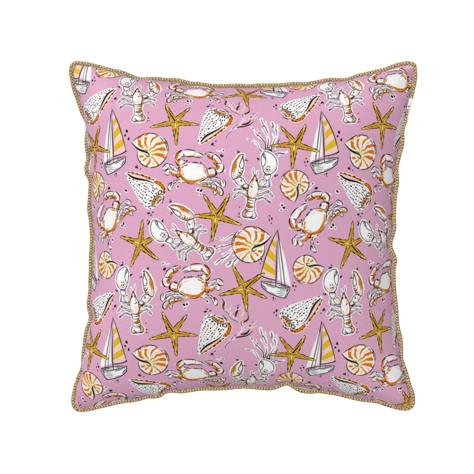 Zeuib Seafood Print Decorative Throw Pillow Covers,Cushion Covers Cases ...