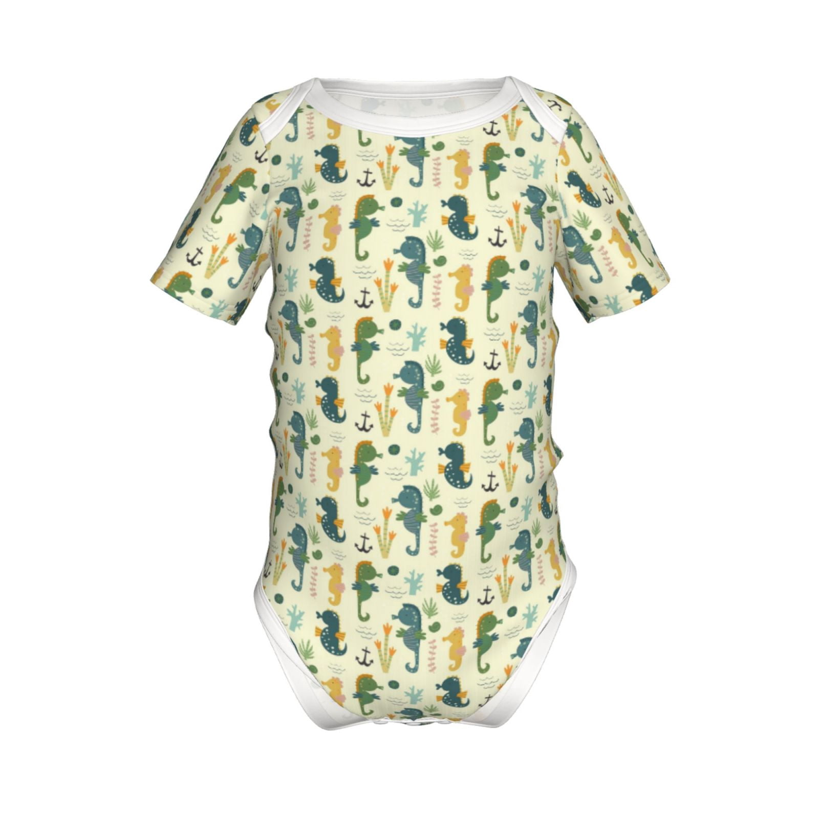 Zeuib Seahorse Print Newborn Baby Romper Clothing,Infant Climbing ...