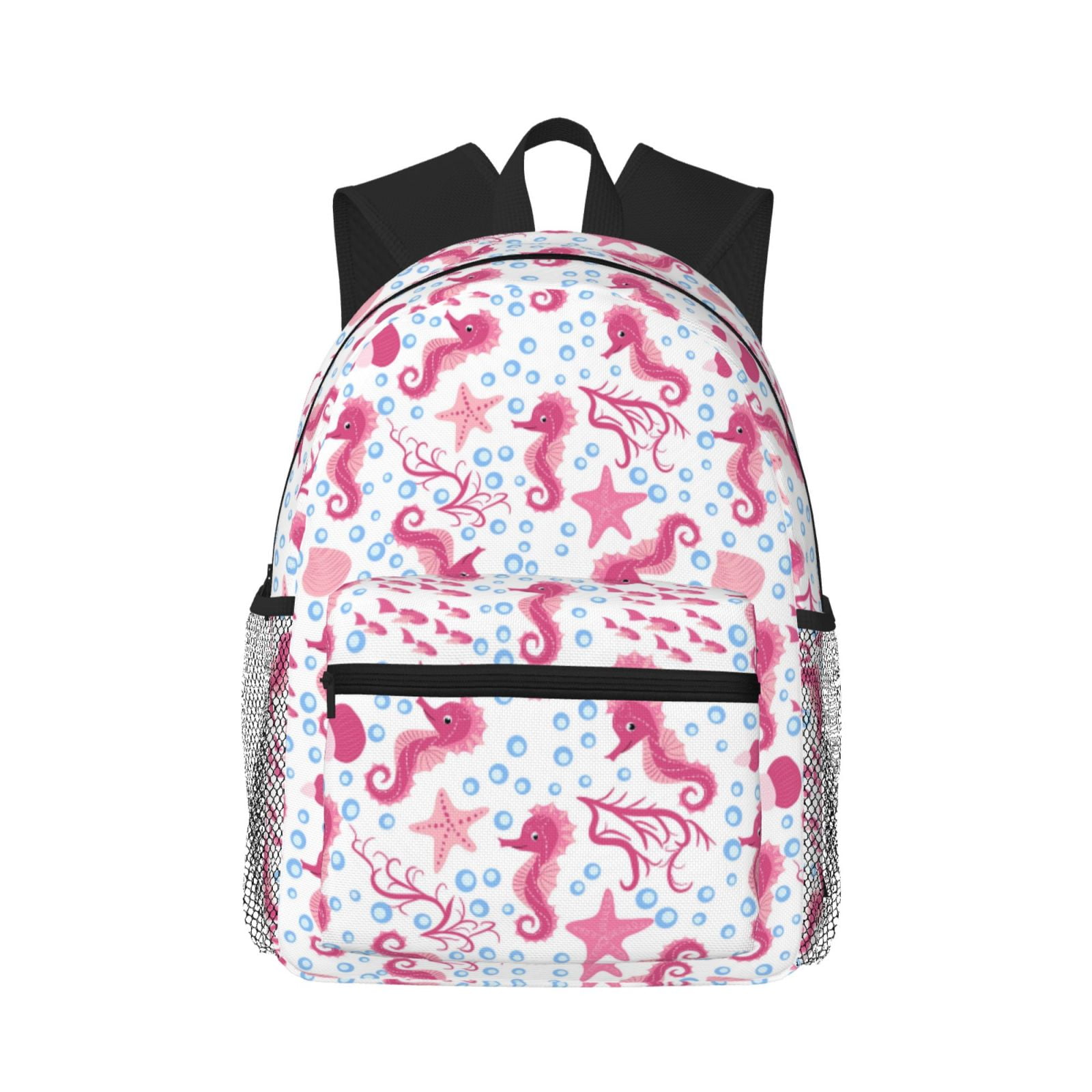 Zeuib Seahorse and Starfish Backpack，Stylish, Comfortable, and ...