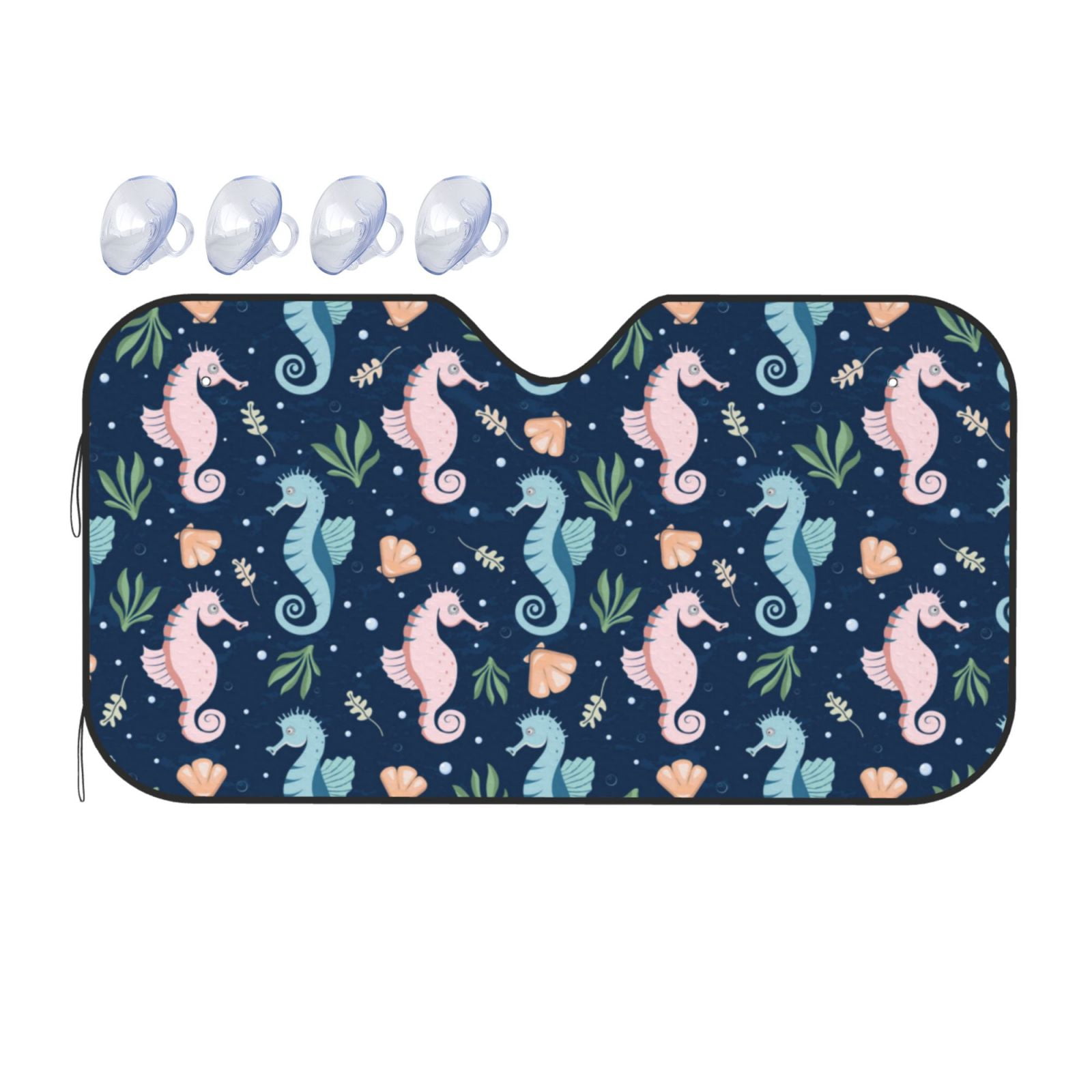 Zeuib Seahorses And Plants Premium Car Sunshade: Superior Sun ...
