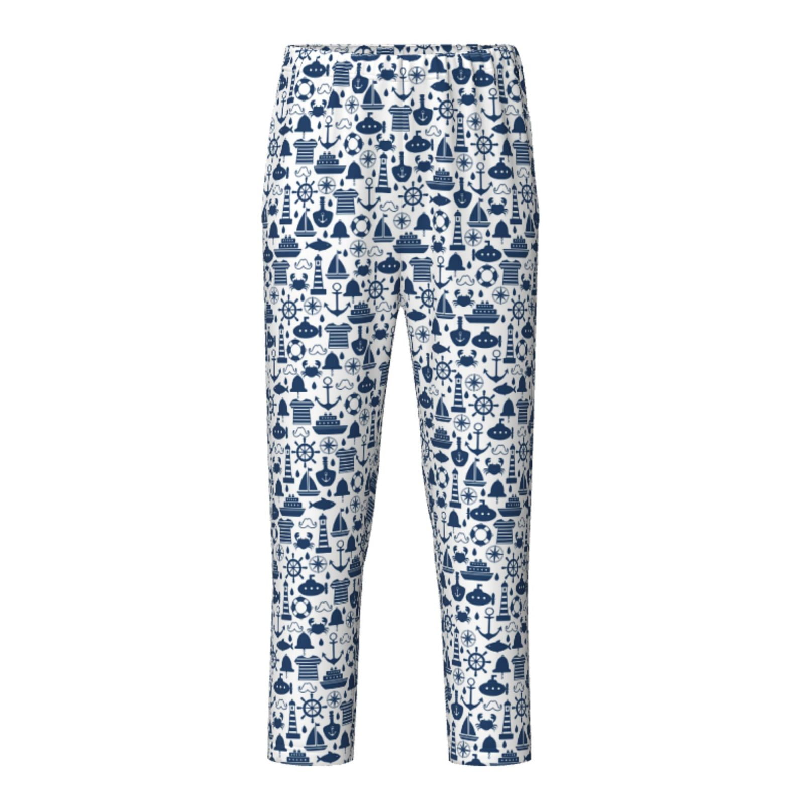 Zeuib Seaside Primary Color Print Pajama Pants for Girls Boys,PJ ...