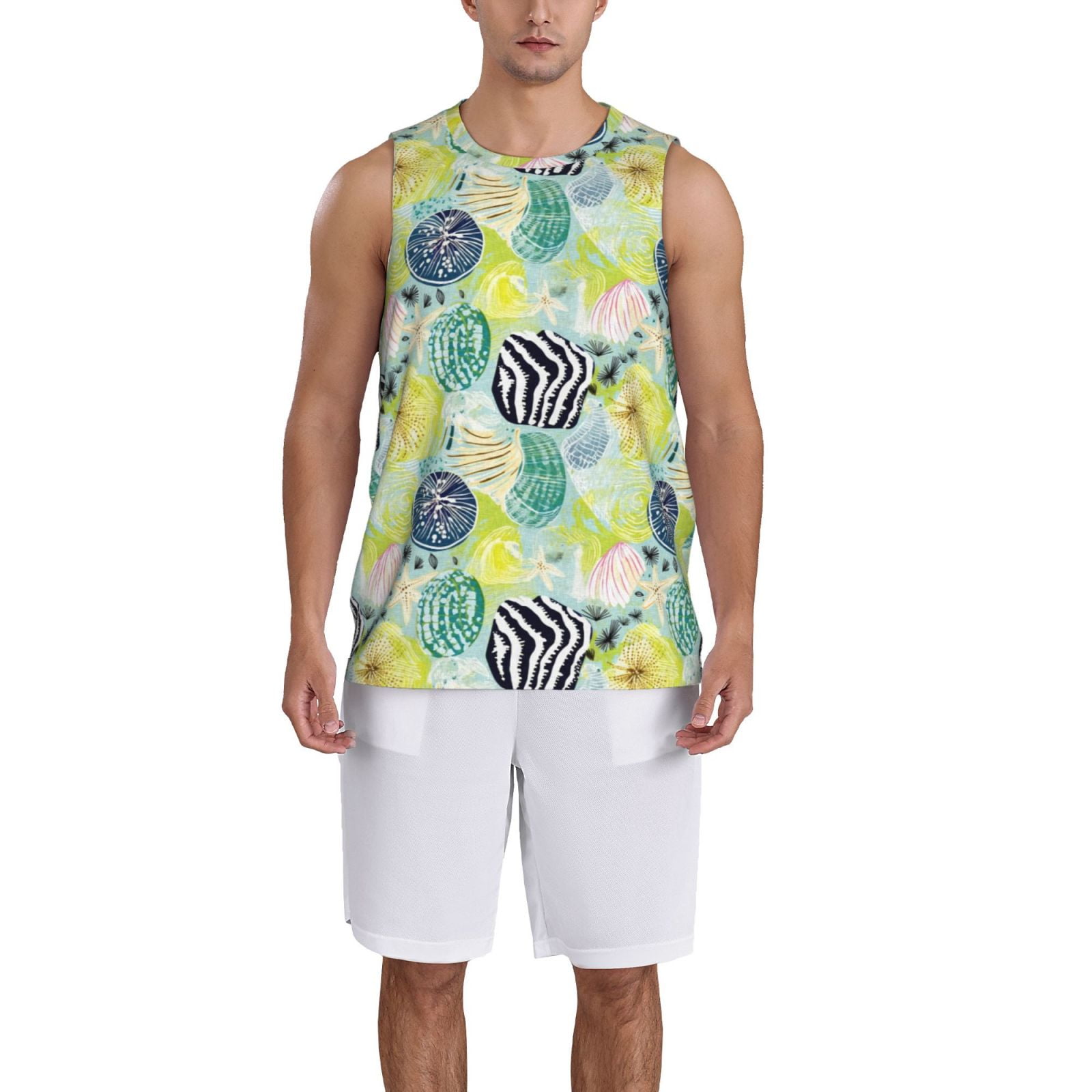 Zeuib Shell Clam Jersey Shirt for Men,Mesh Athletic Practice Sports ...