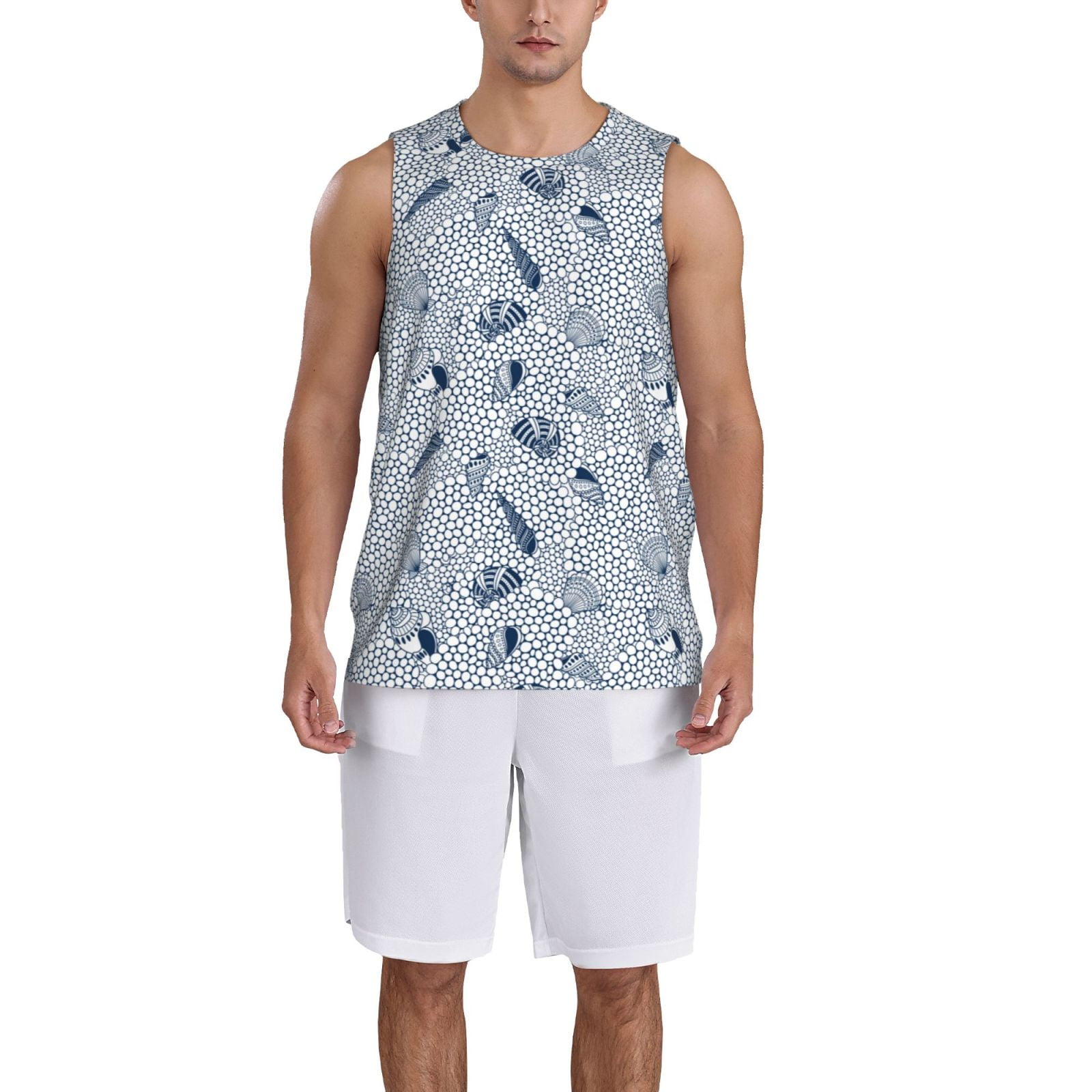 Zeuib Shells And Sand Jersey Shirt for Men,Mesh Athletic Practice ...