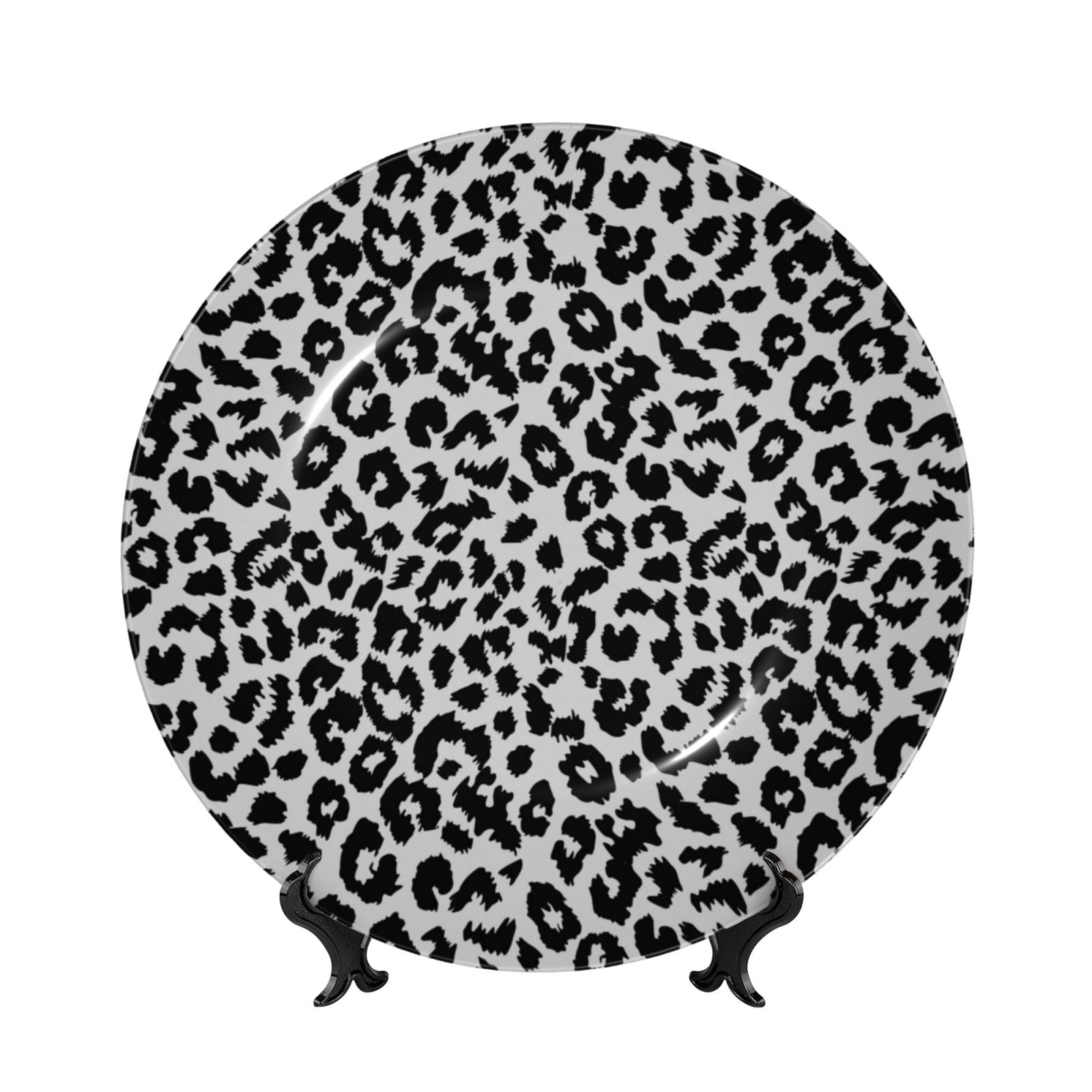 Zeuib Similar To Leopard Print Print Decorative Plate for Display, Bone ...