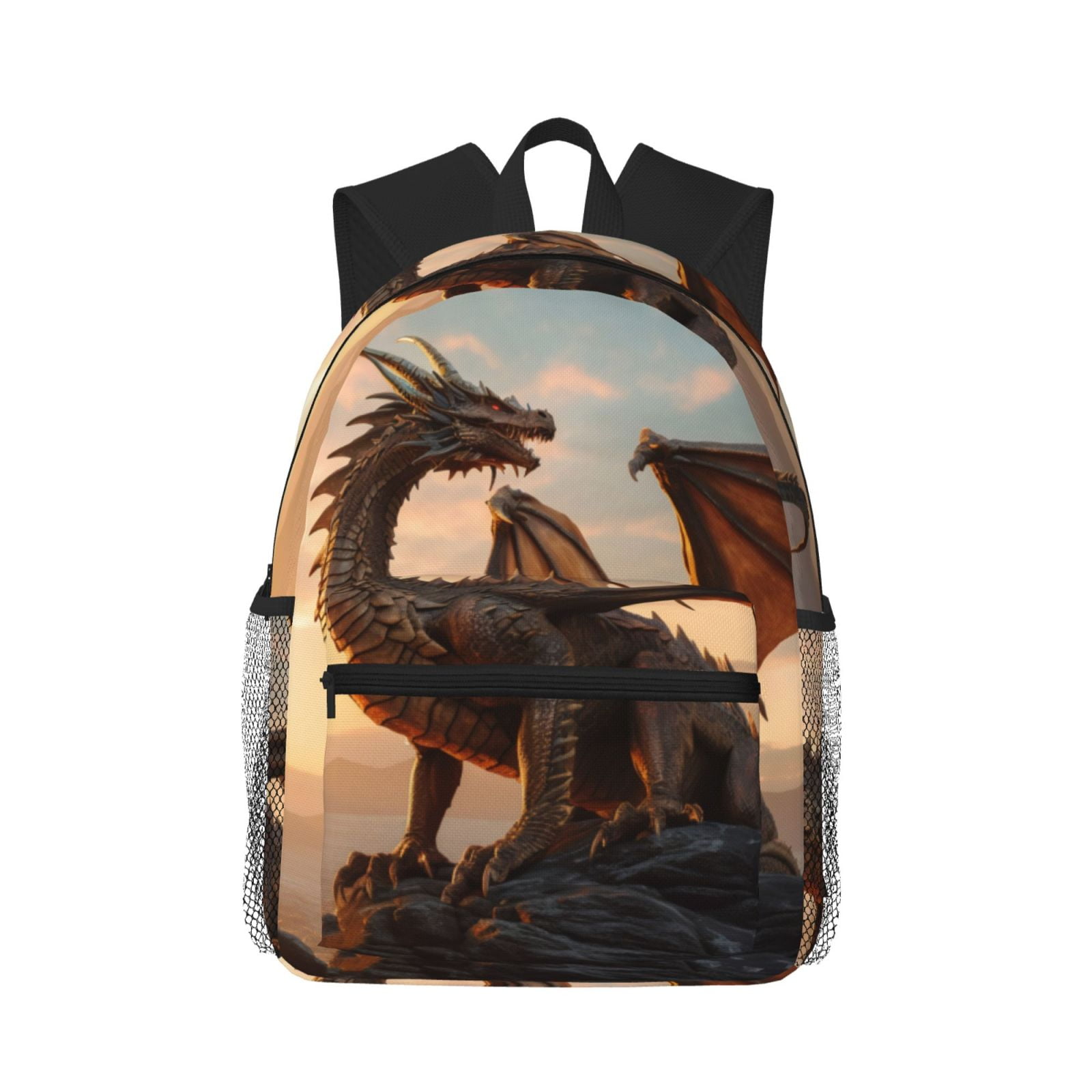 Zeuib Sky Sunset Bronze Dragon Backpack，Stylish, Comfortable, and ...