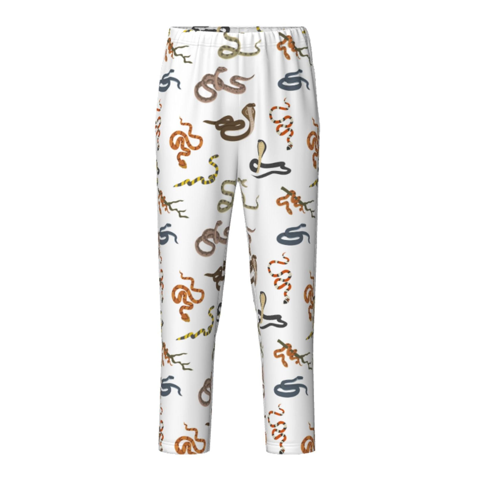 Zeuib Snake Print Pajama Pants for Girls Boys,PJ Bottoms for Kids ...