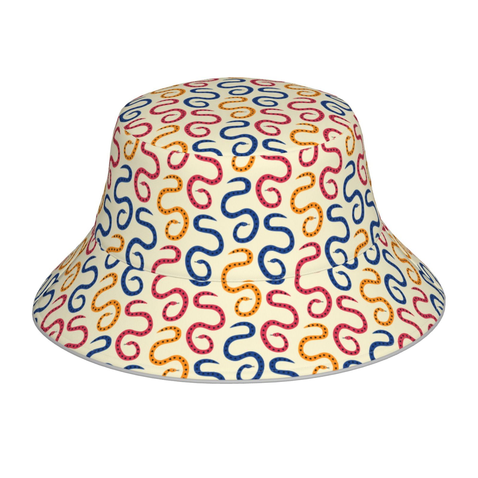 Zeuib Snake Reflective Bucket Hat, UV Protection, Wide Brim, Foldable ...