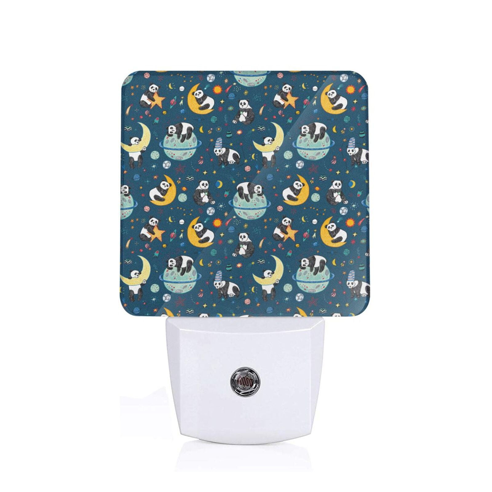 Zeuib Space Sleeping Panda LED Night Light,Plug in Night Light with ...