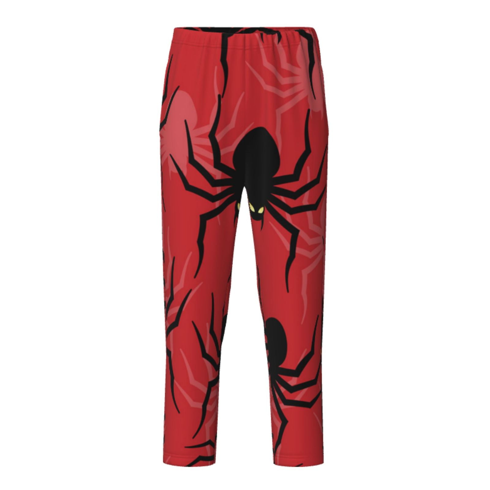 Zeuib Spider Print Pajama Pants for Girls Boys,PJ Bottoms for Kids ...