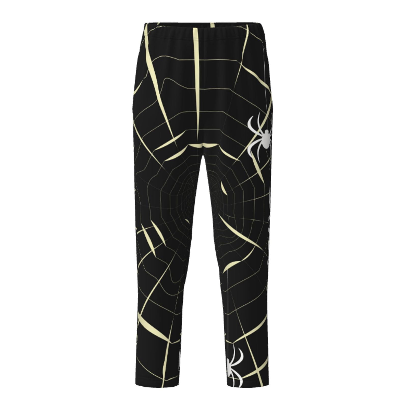 Zeuib Spiders On The Web Print Pajama Pants for Girls Boys,PJ Bottoms ...
