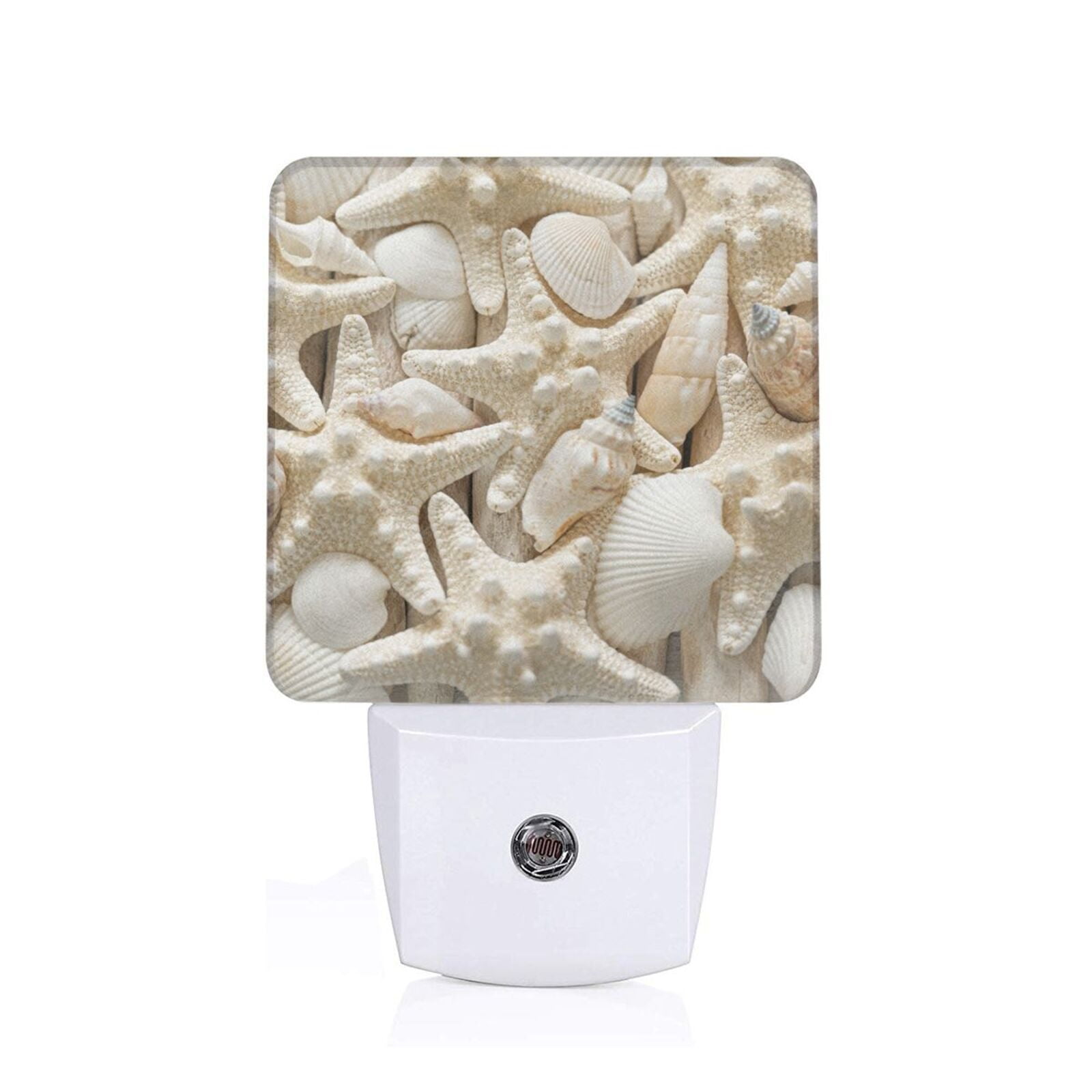 Zeuib Starfish and Sea Shells LED Night Light,Plug in Night Light with ...