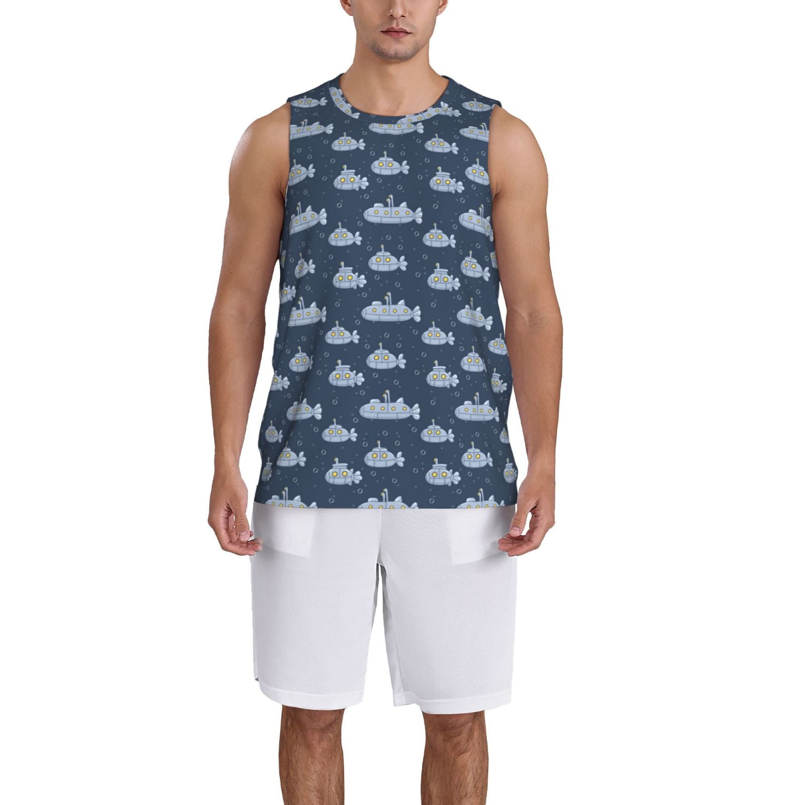 Zeuib Submarine With Periscope Jersey Shirt for Men,Mesh Athletic ...