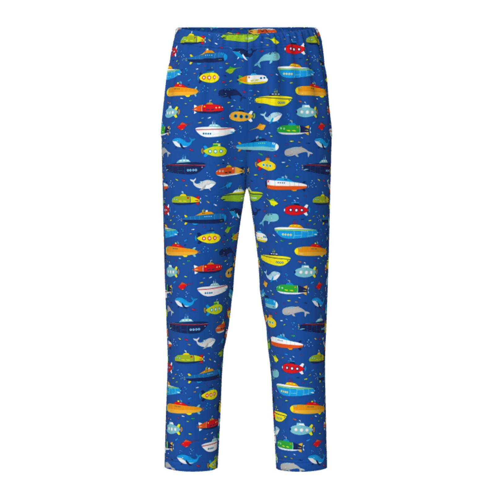 Zeuib Submarines And Whales Print Pajama Pants for Girls Boys,PJ ...