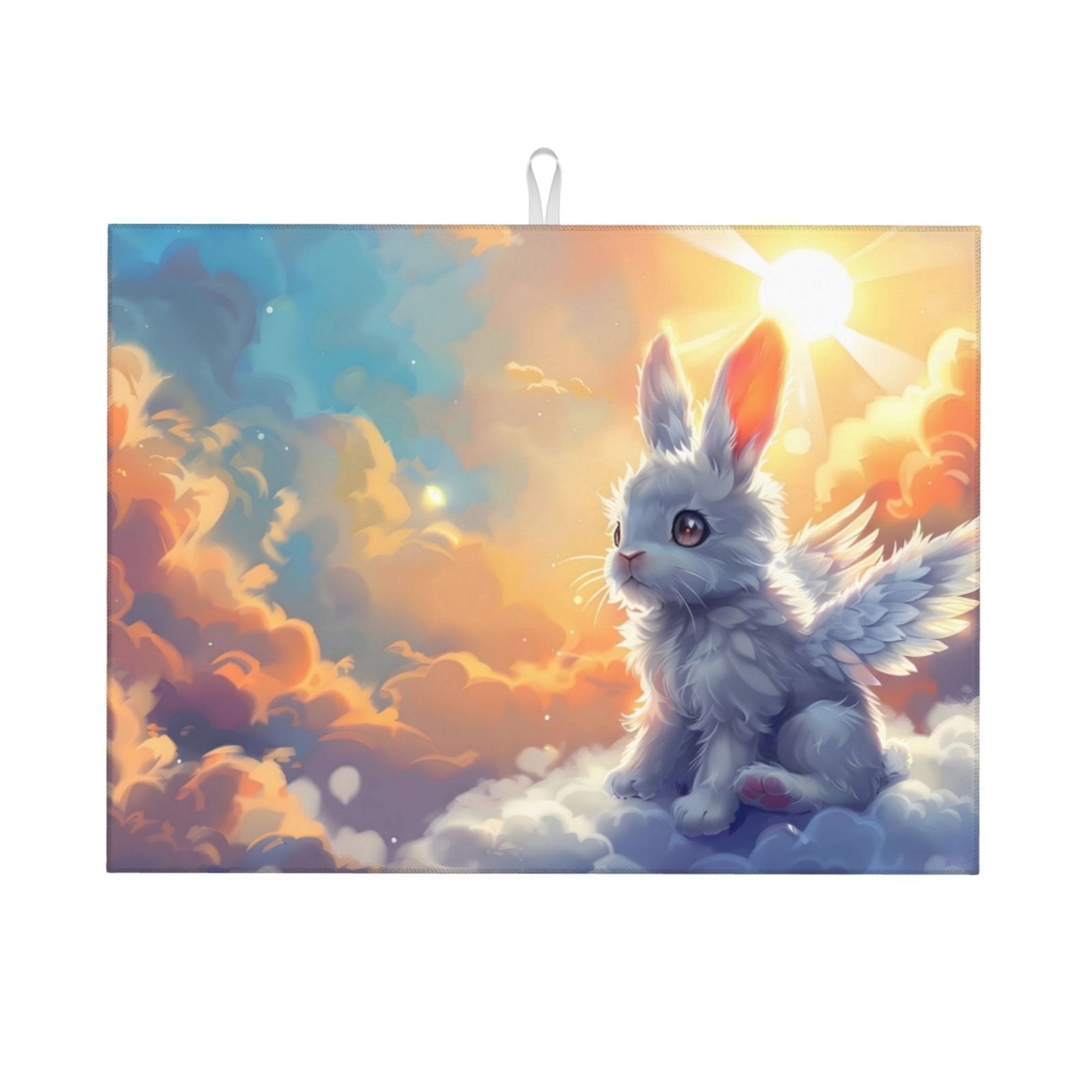 Zeuib Sunshine Colorful Cloud Rabbit Dish Drainer Kitchen Counter ...