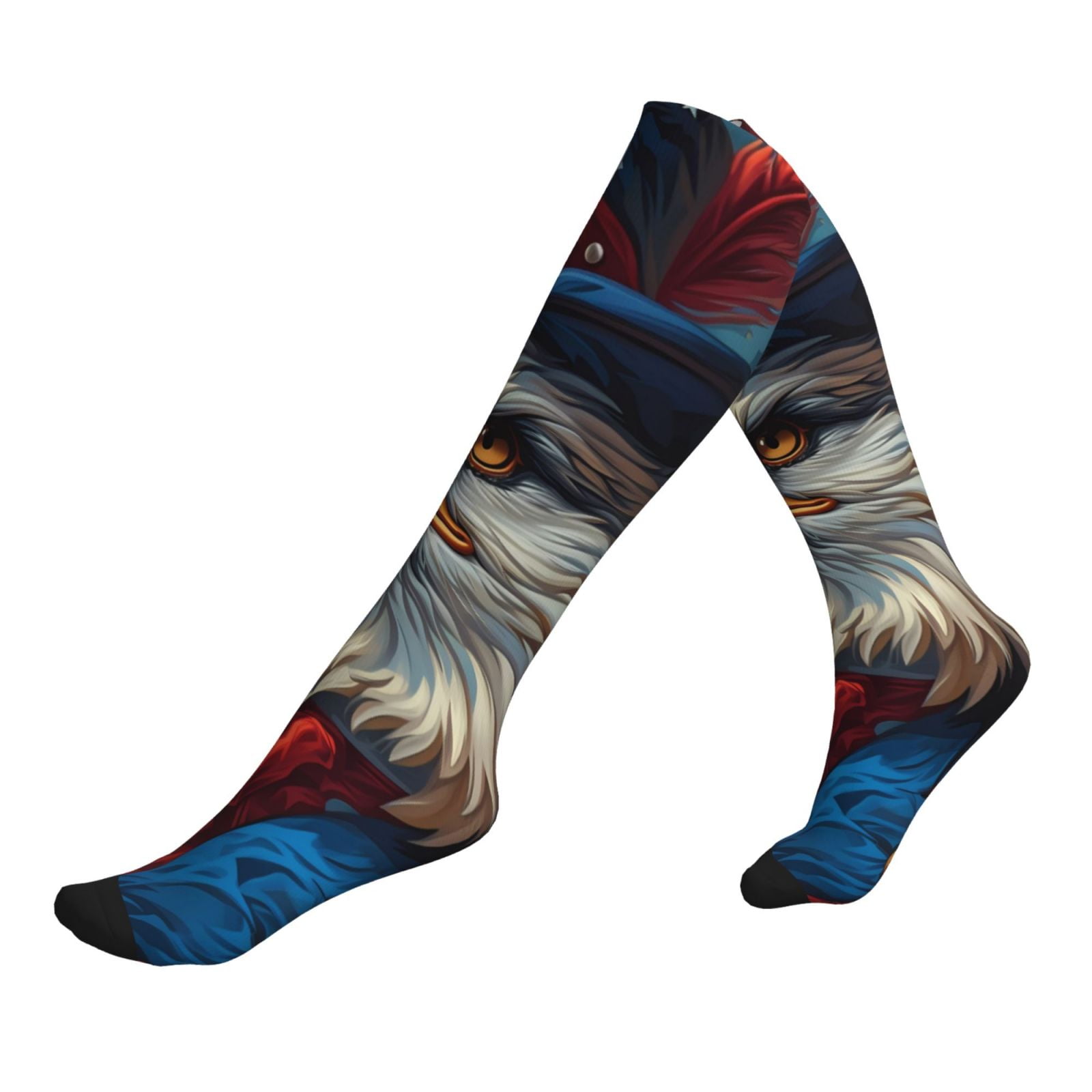Zeuib Surreal Bald Eagle Gentleman High-Quality Compression Socks for ...