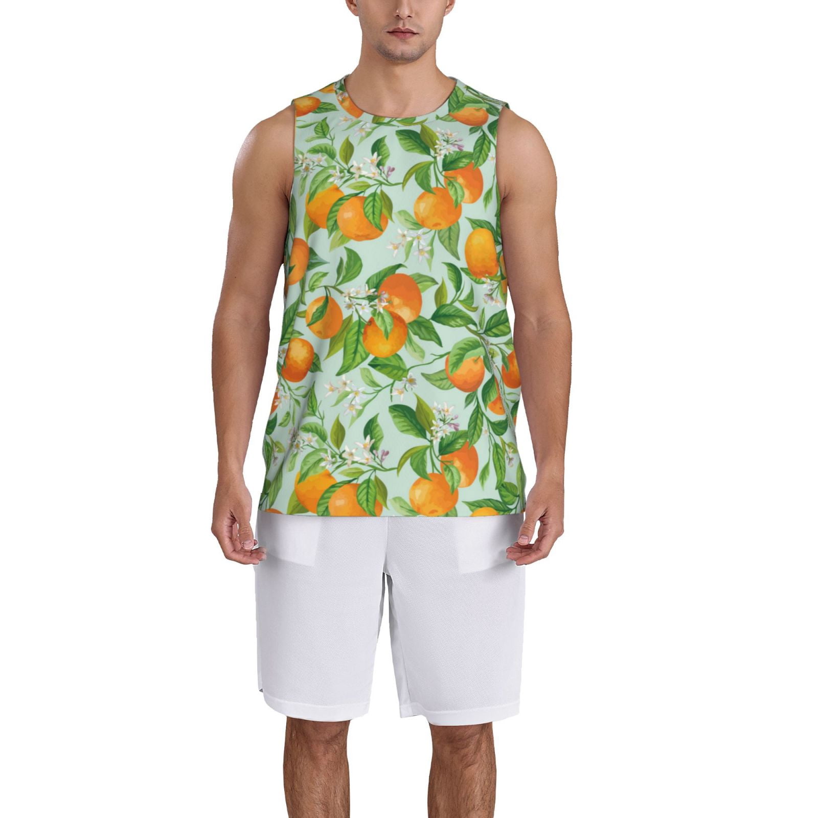 Zeuib Tangerine Jersey Shirt for Men,Mesh Athletic Practice Sports ...