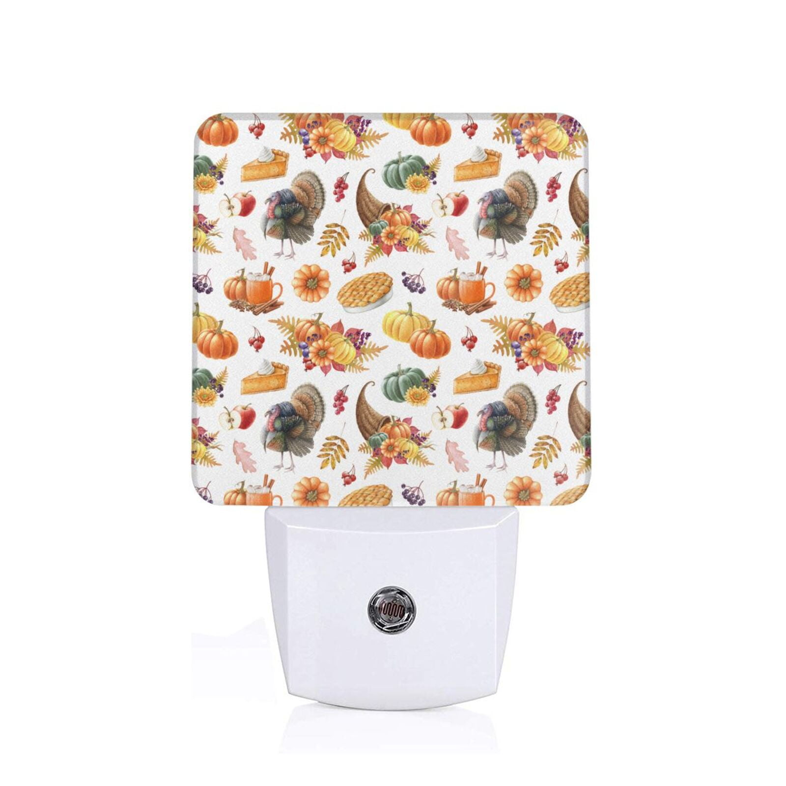 Zeuib Thanksgiving Turkeys 1 LED Night Light,Plug in Night Light with ...