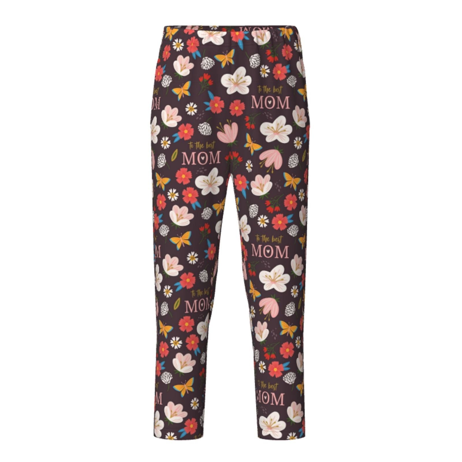 Zeuib To The Best Mom Print Pajama Pants for Girls Boys,PJ Bottoms for ...