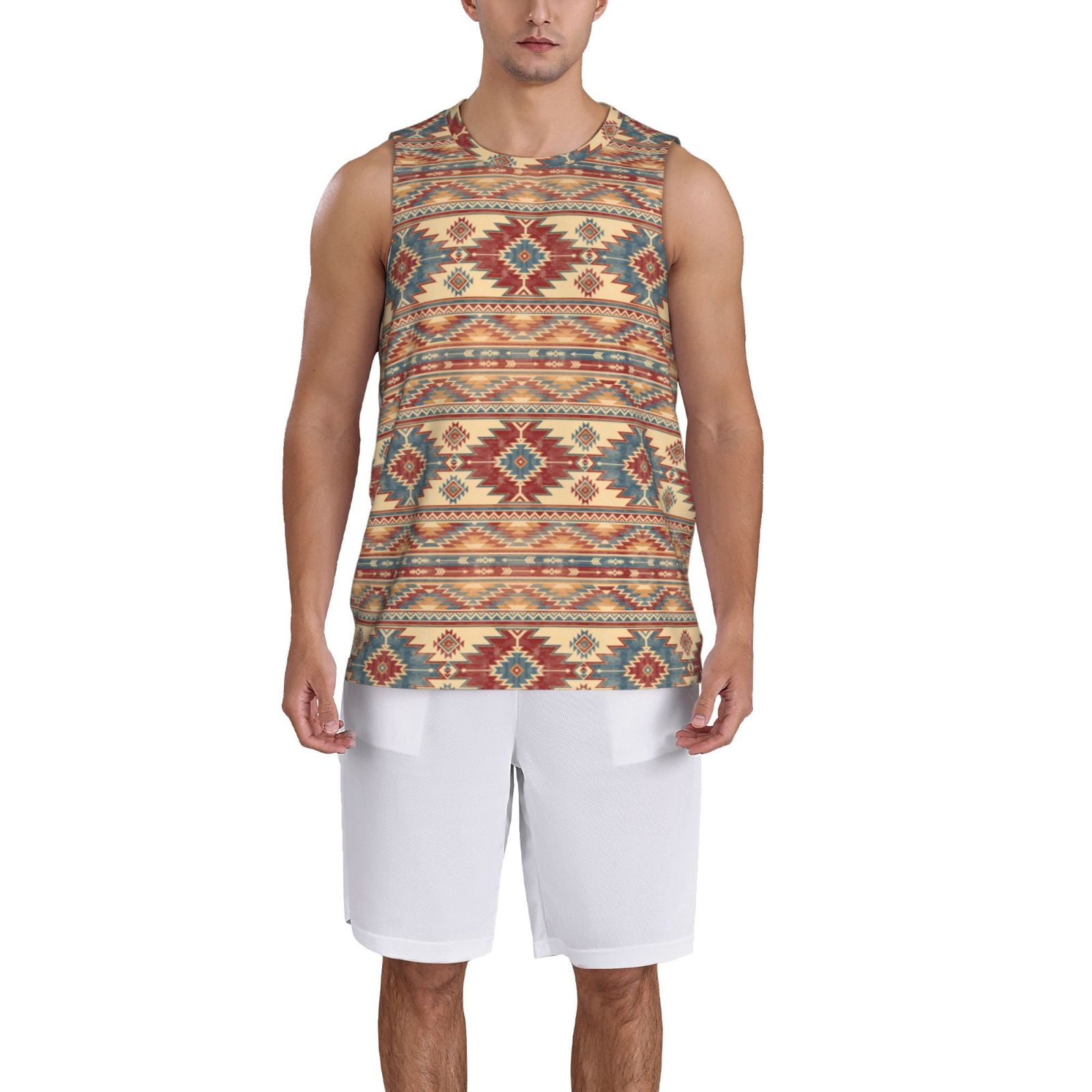 Zeuib Traditional Tribal Aztec Jersey Shirt for Men,Mesh Athletic ...