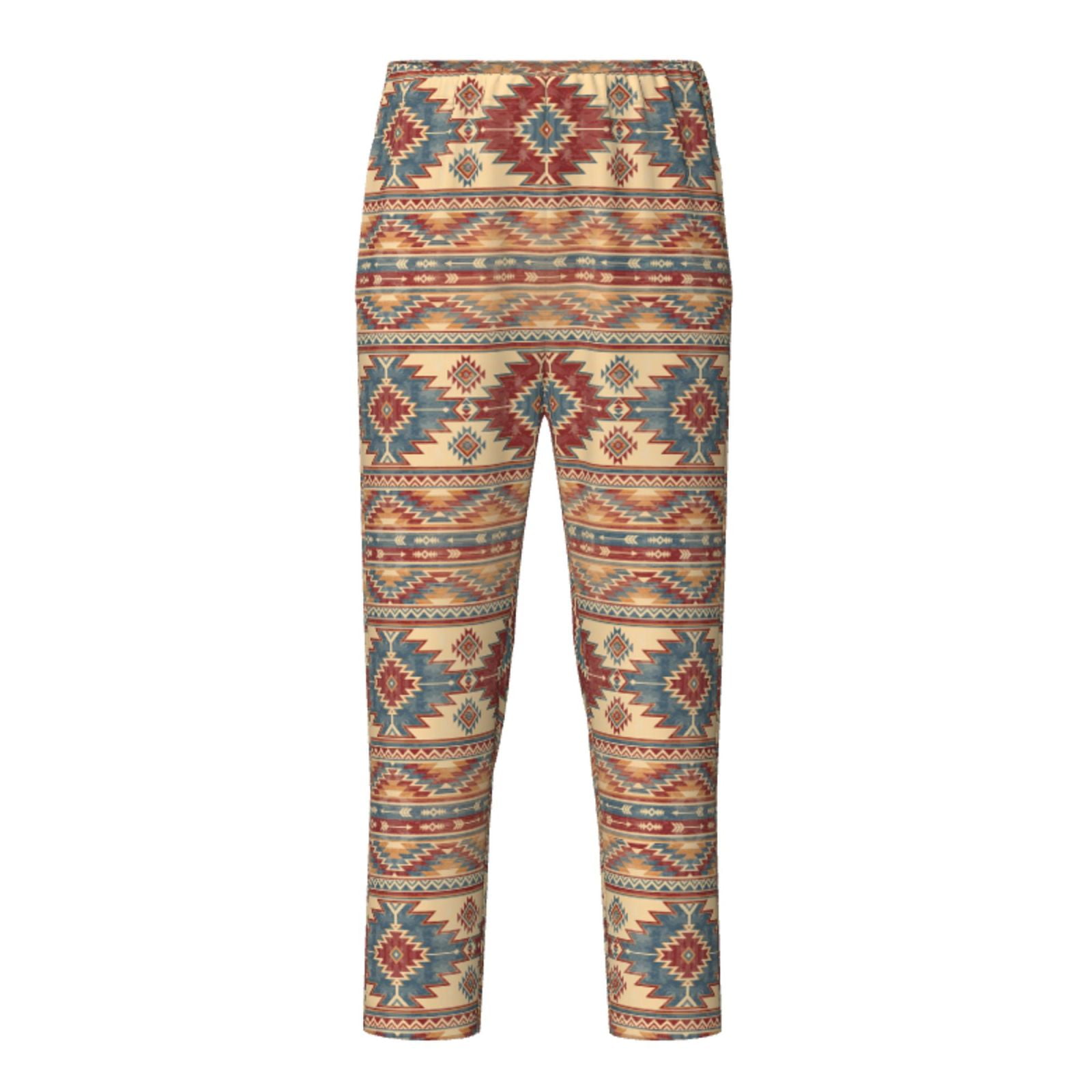 Zeuib Traditional Tribal Aztec Print Pajama Pants for Girls Boys,PJ ...